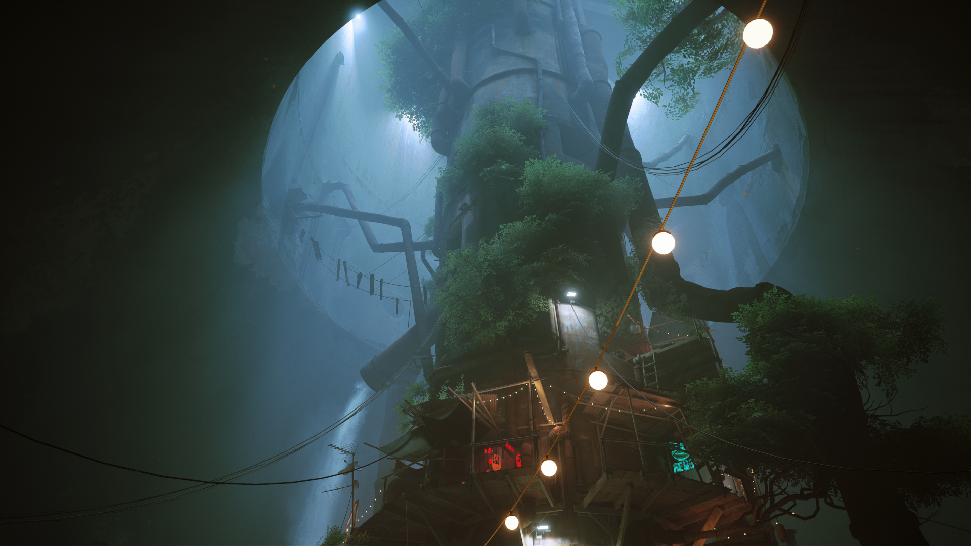 Stray 2K Quad HD — Luminous Tree Sanctuary Wallpaper | 2560x1440 ...