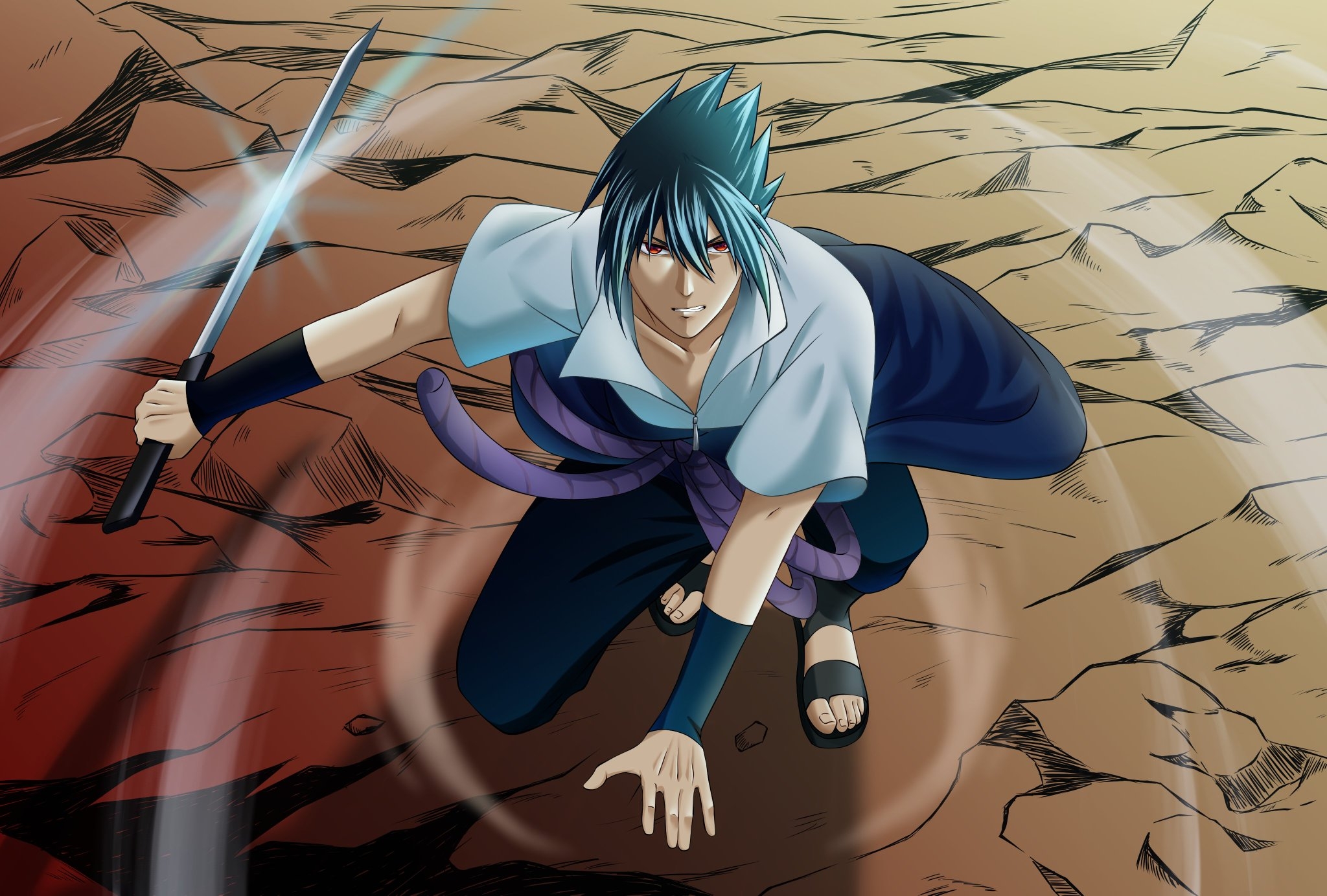 Download Sasuke Uchiha Anime Naruto HD Wallpaper by ひよこ