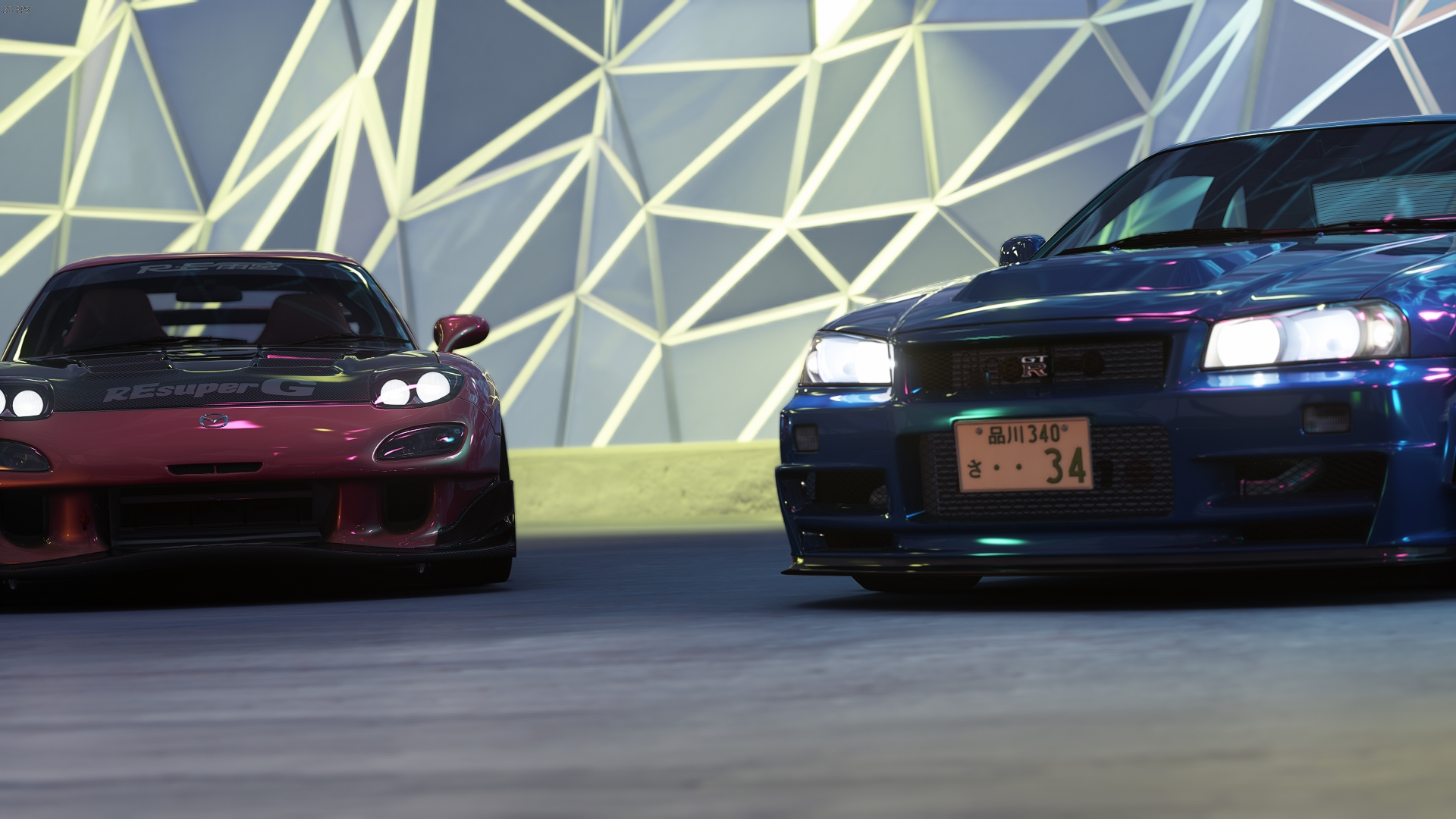 Assetto Corsa RX7 Skyline R34 And Supra A90 Showroom By Wildart89
