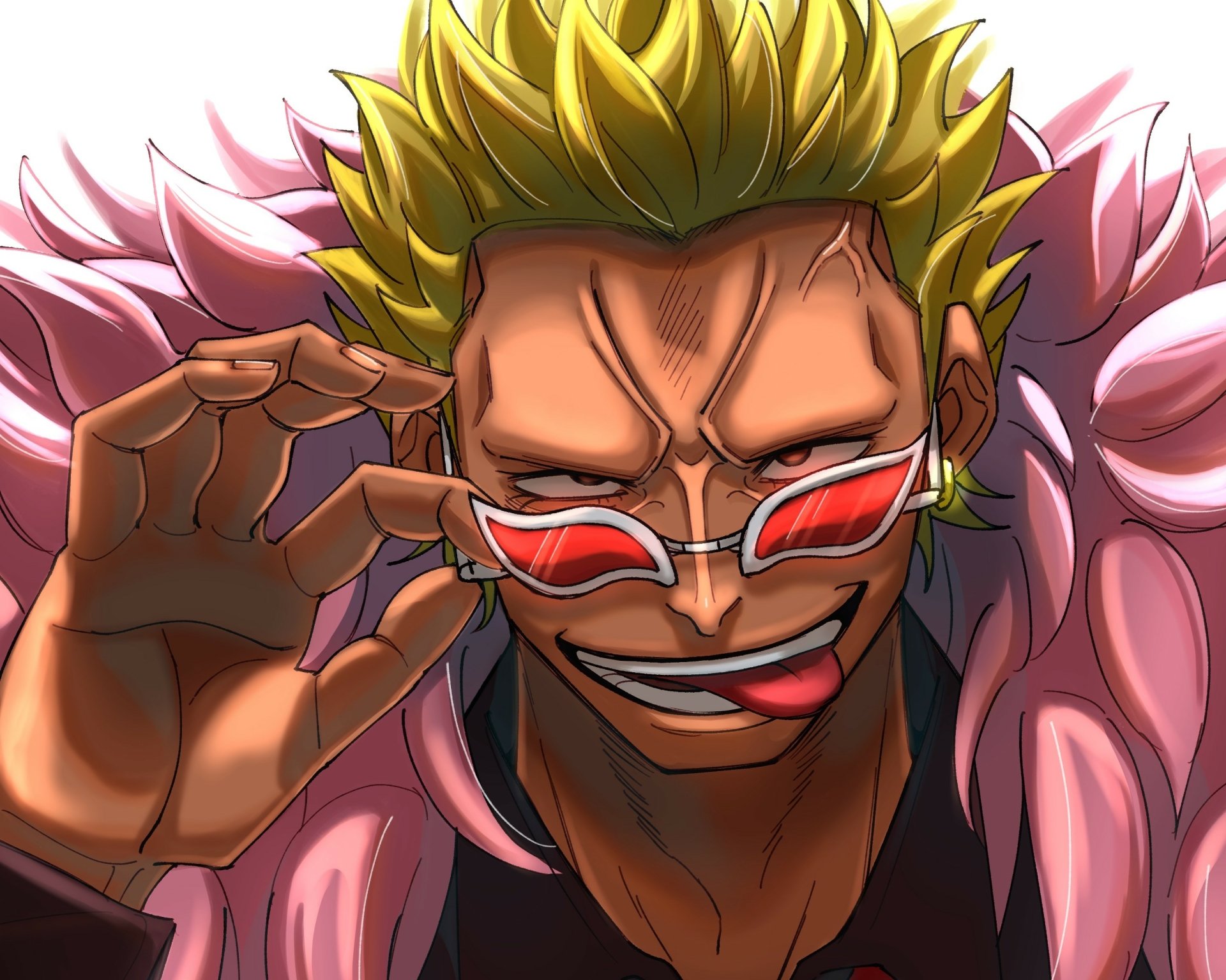 Download Donquixote Doflamingo Anime One Piece HD Wallpaper by ひめあろ