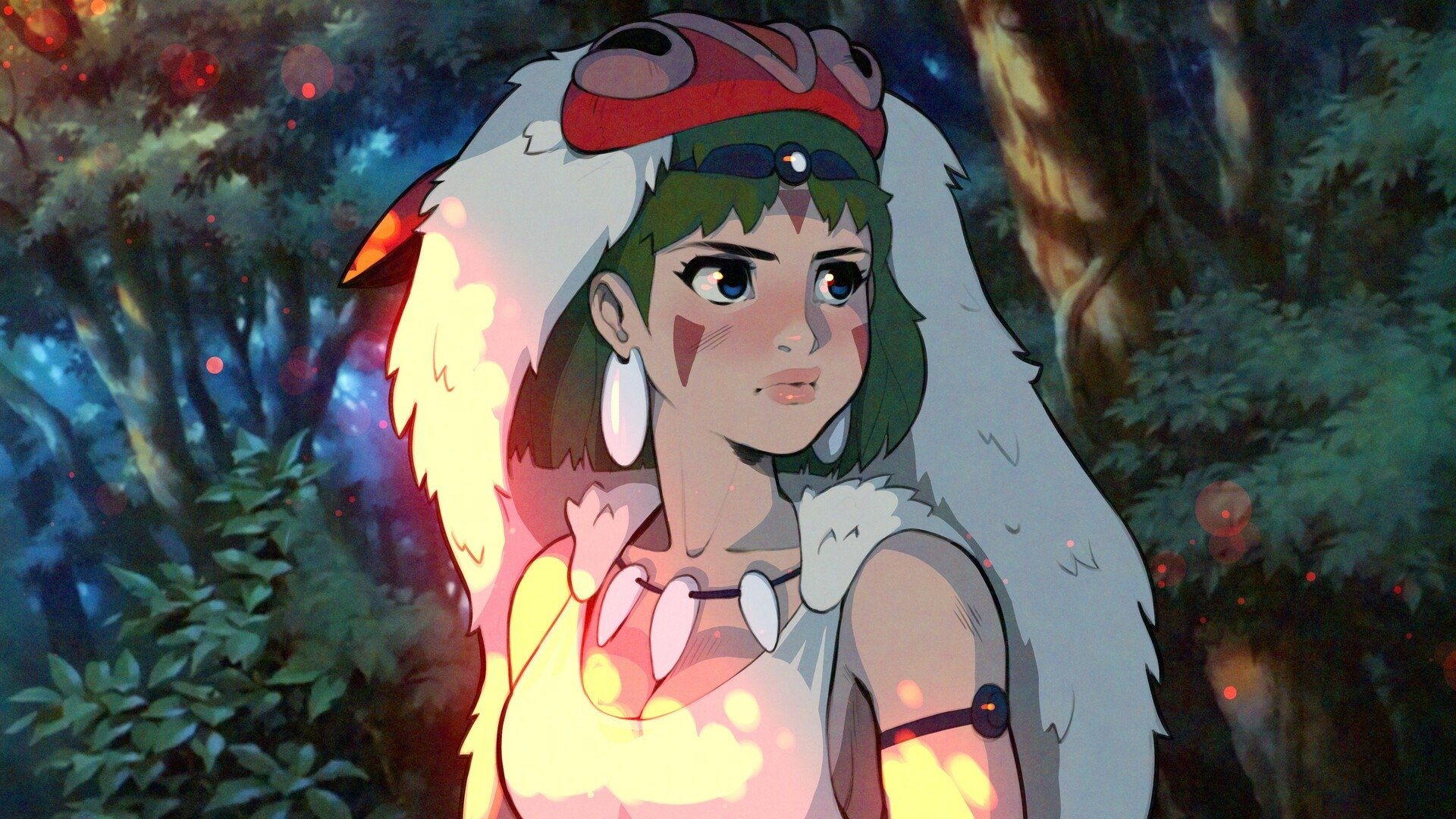 Download Anime Princess Mononoke HD Wallpaper by Sykosan | 1920x1080 ...
