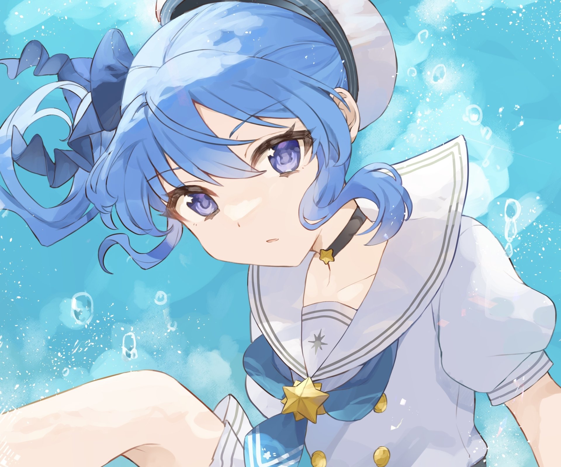 Download Hololive Hoshimachi Suisei Anime Virtual Youtuber HD Wallpaper ...