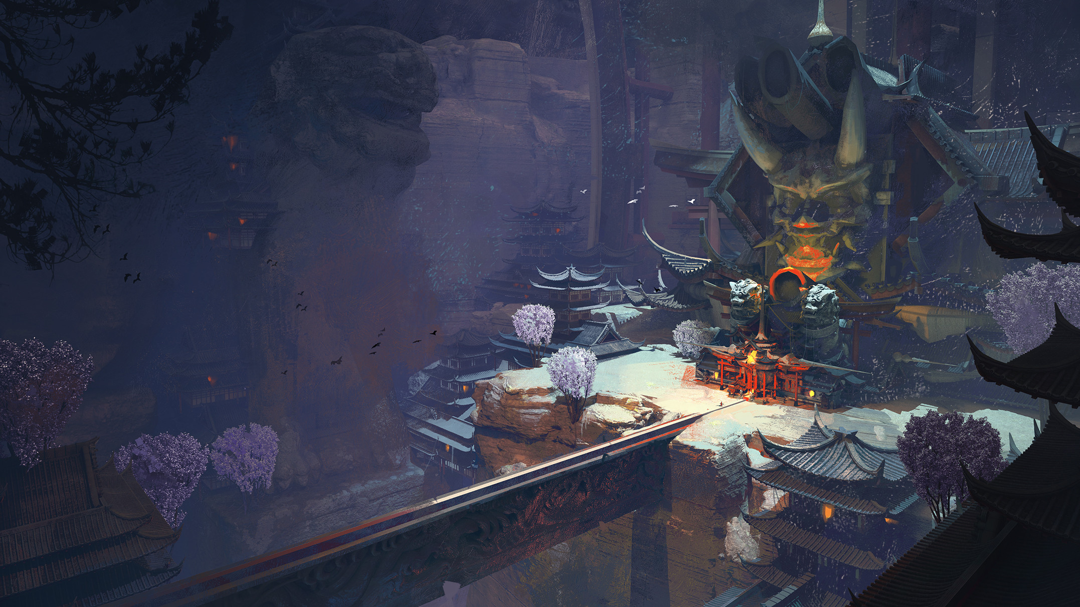 Download Fantasy Temple HD Wallpaper by Sebastian Luca