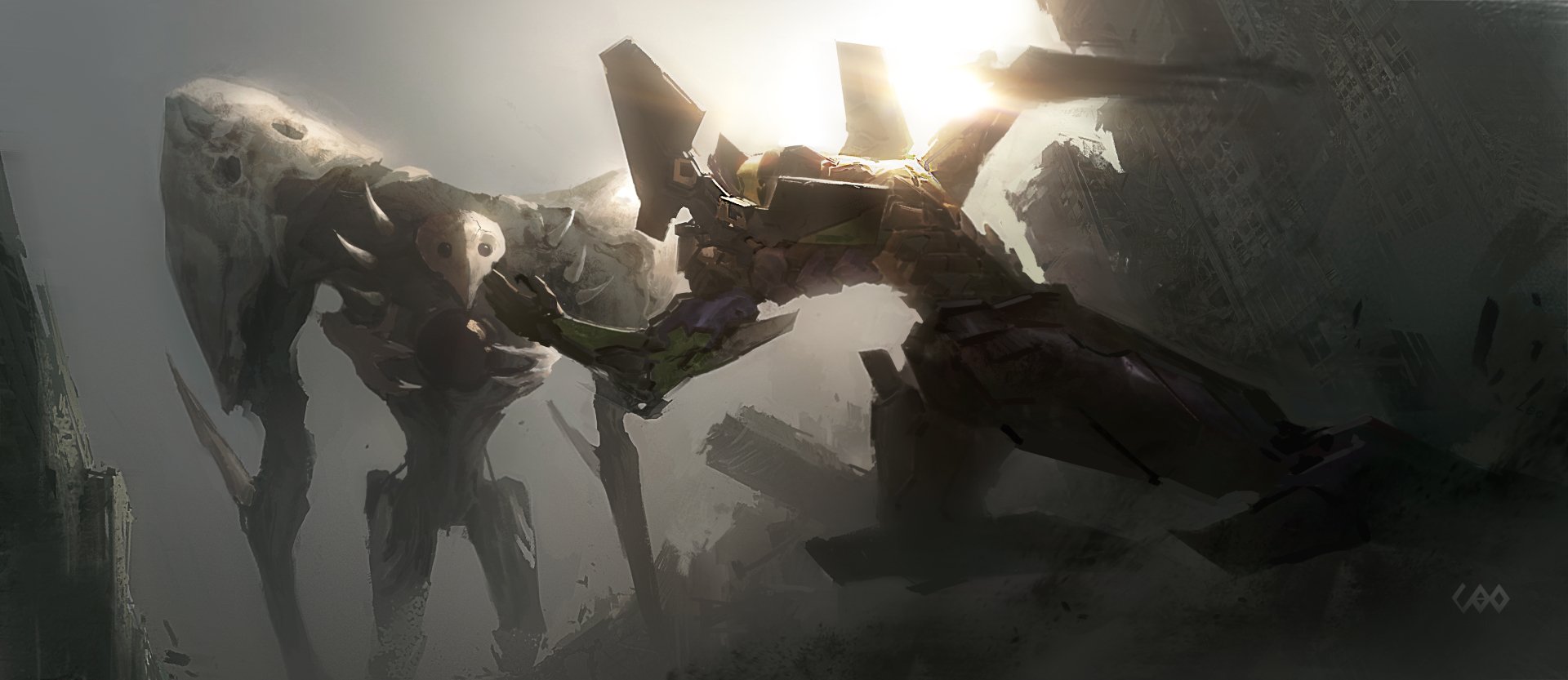 EVA同人创作 by 插画师Leo