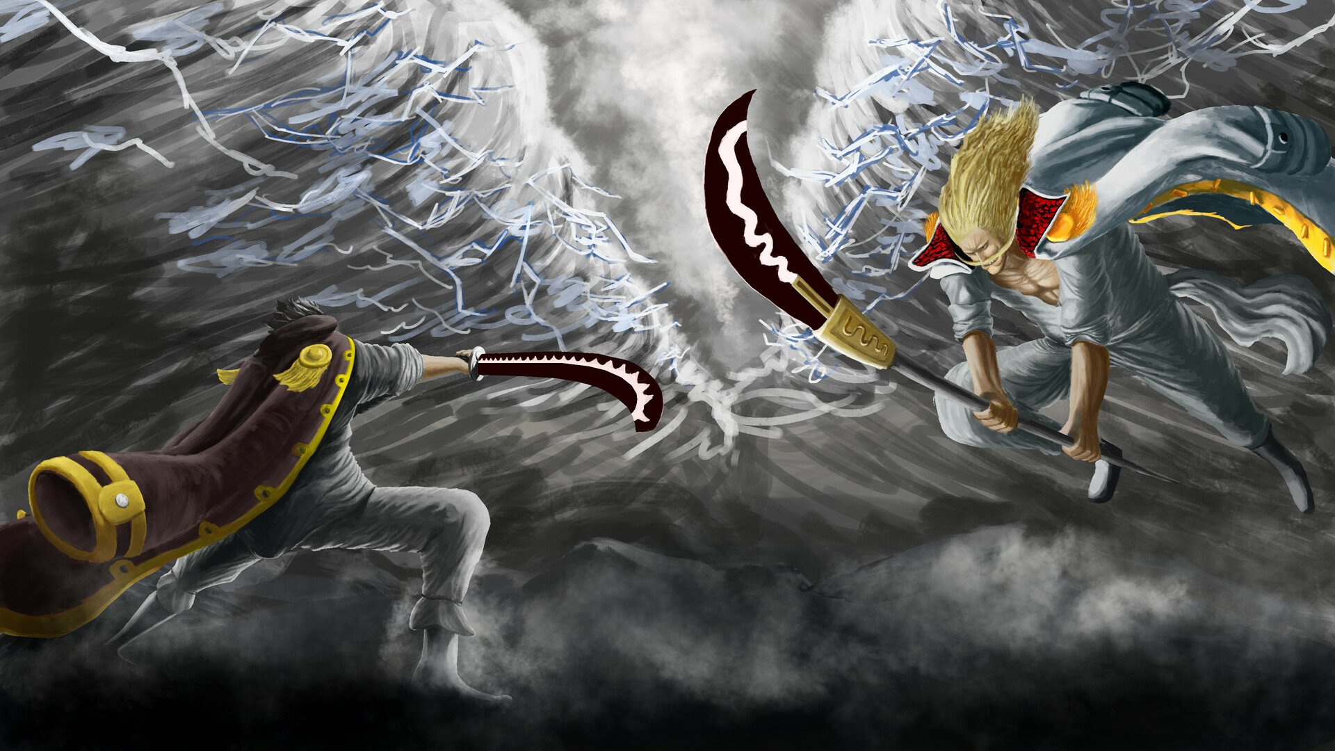 Epic Clash of Legends: Gol D. Roger vs Edward Newgate – One Piece HD ...