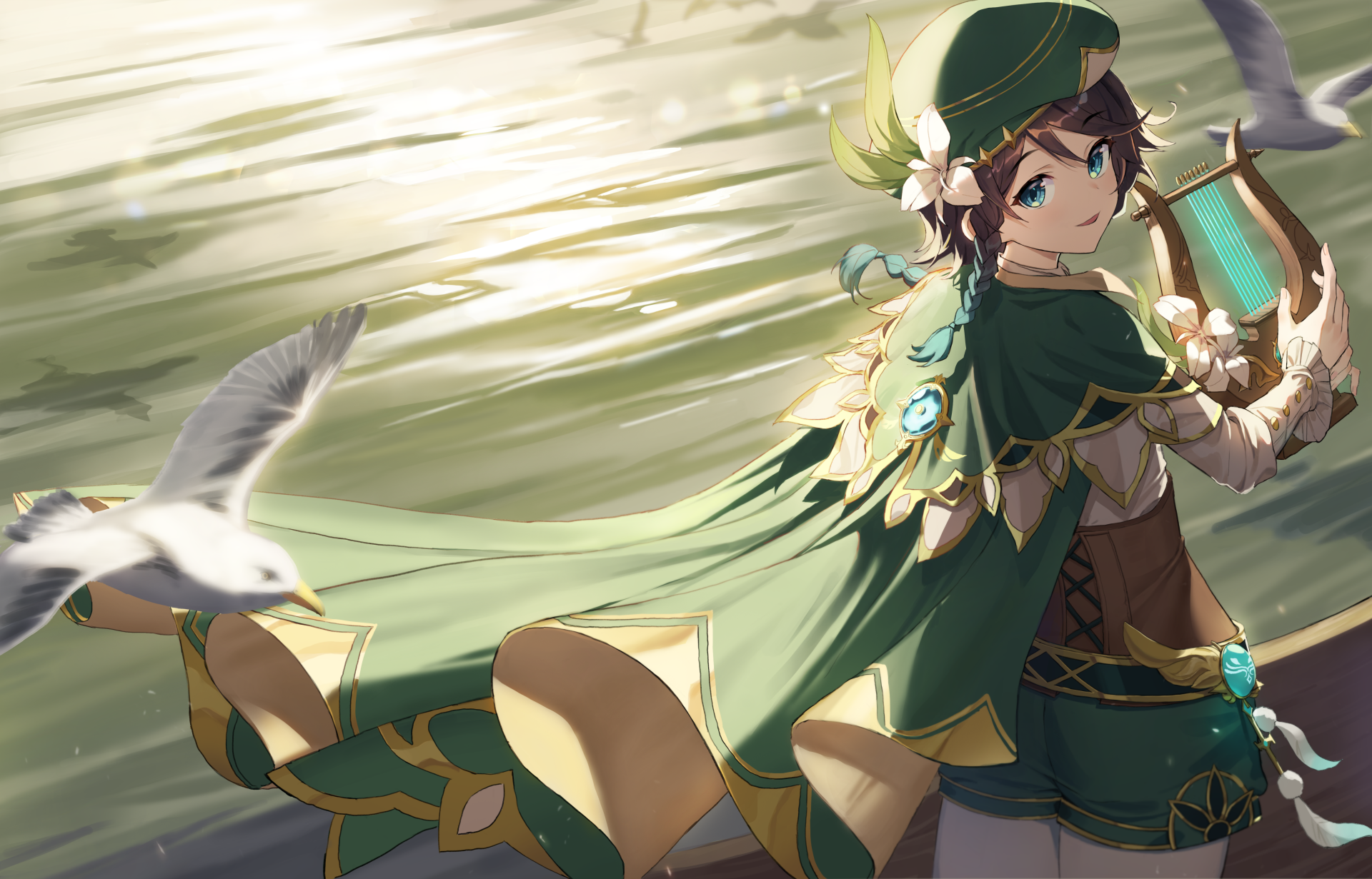 Venti from Genshin Impact – Stunning 4K Ultra HD Video Game Wallpaper ...