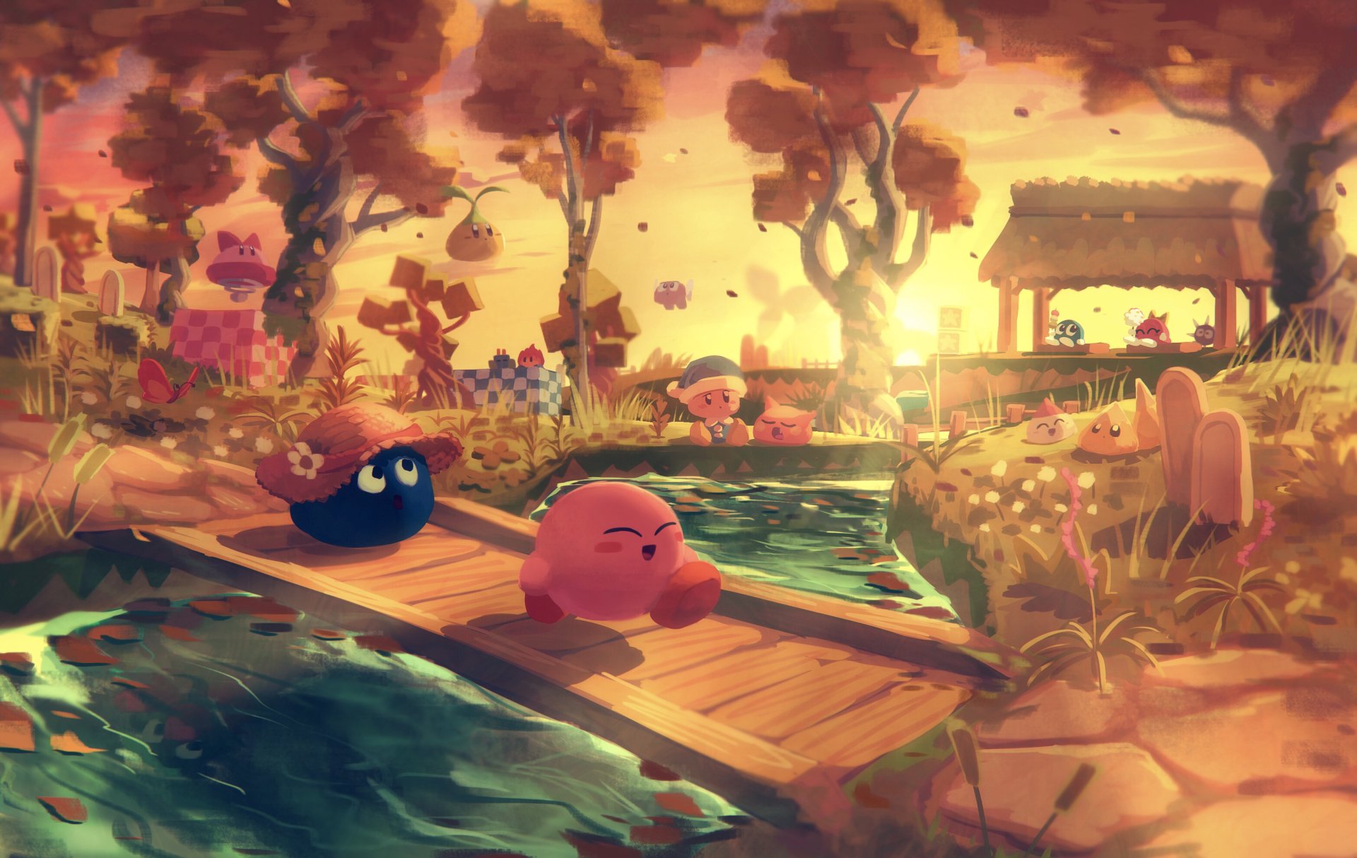 Kirby Adventure: HD Video Game Wallpaper Magic by すびかか