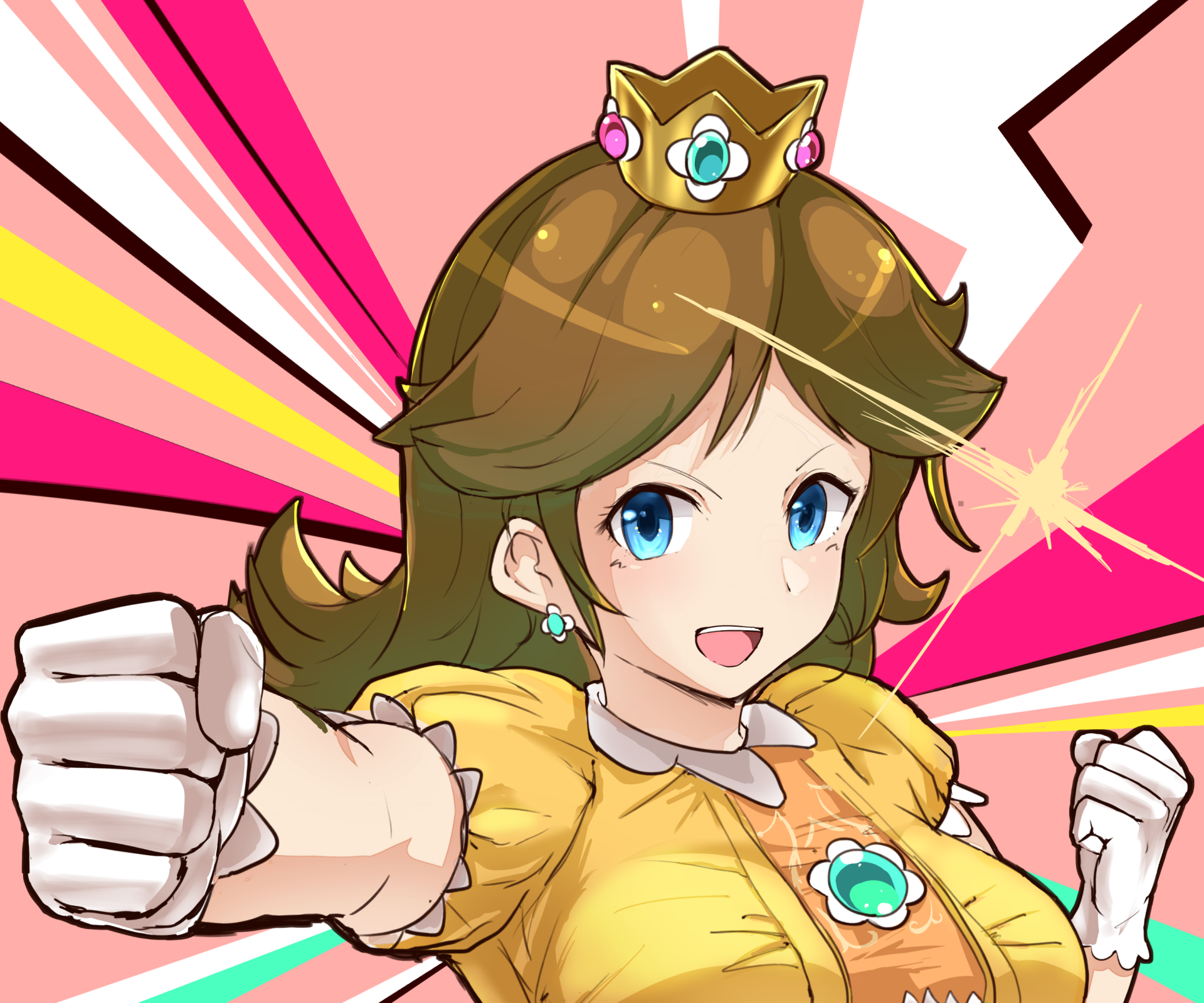 Download Princess Daisy Video Game Super Mario Bros. HD Wallpaper