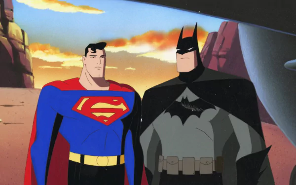 Superman: The Animated Series — HD Retro Logo Wallpaper