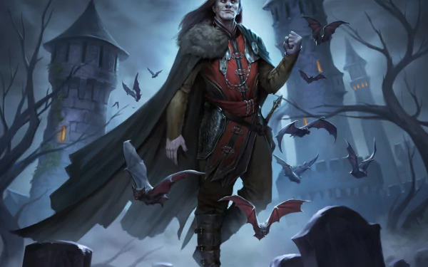 Enchanted Vampire - HD Fantasy Wallpaper