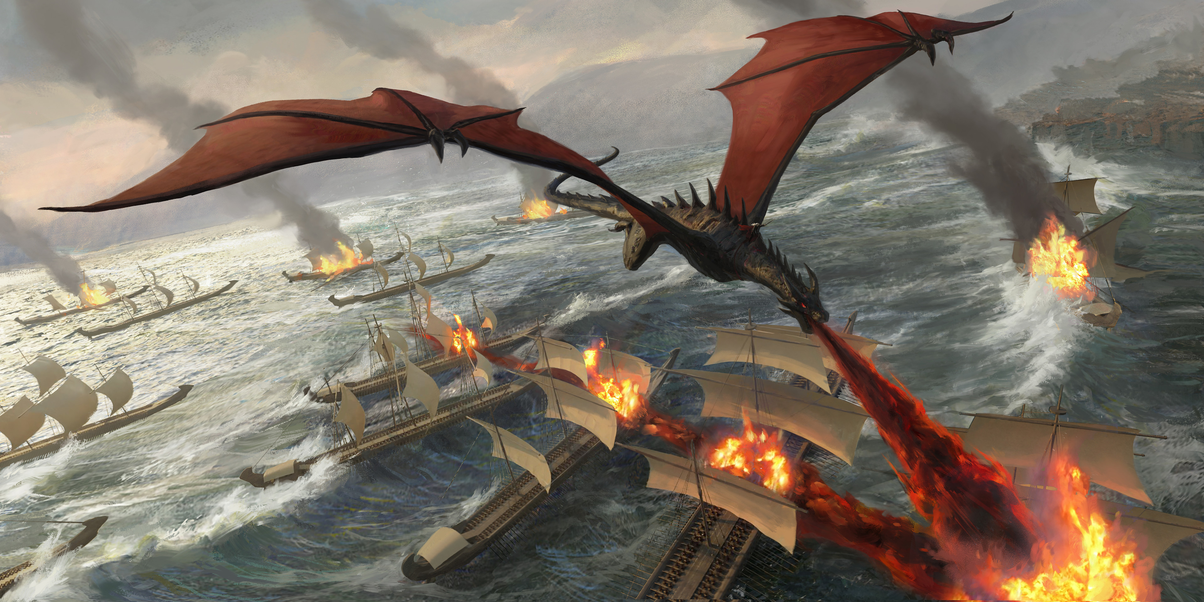 Download Fantasy Dragon HD Wallpaper by Sam Keiser