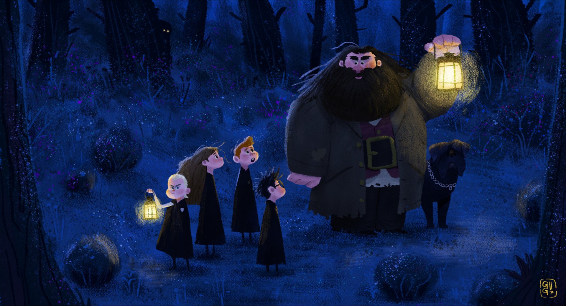 Rubeus Hagrid’s Magical Night - HD Harry Potter Wallpaper by Gop Gap