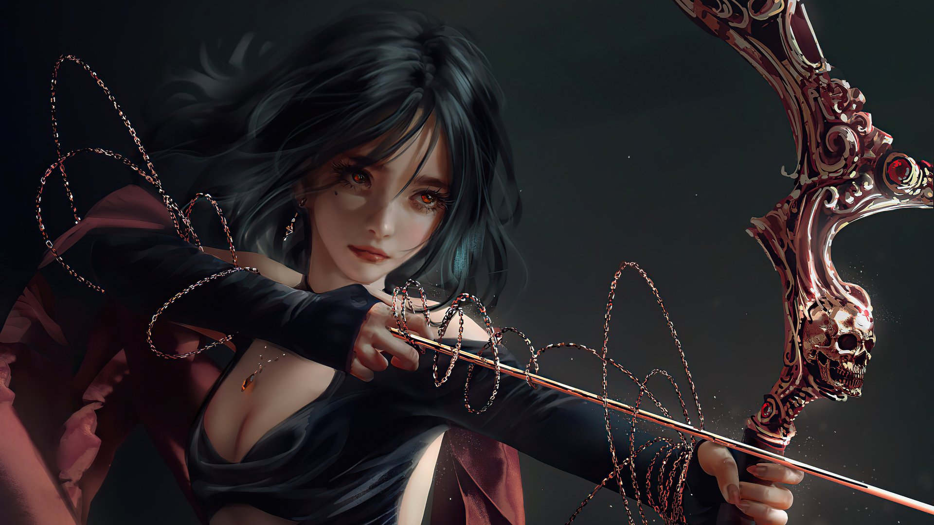 Download Fantasy Woman Warrior HD Wallpaper by NIXEU