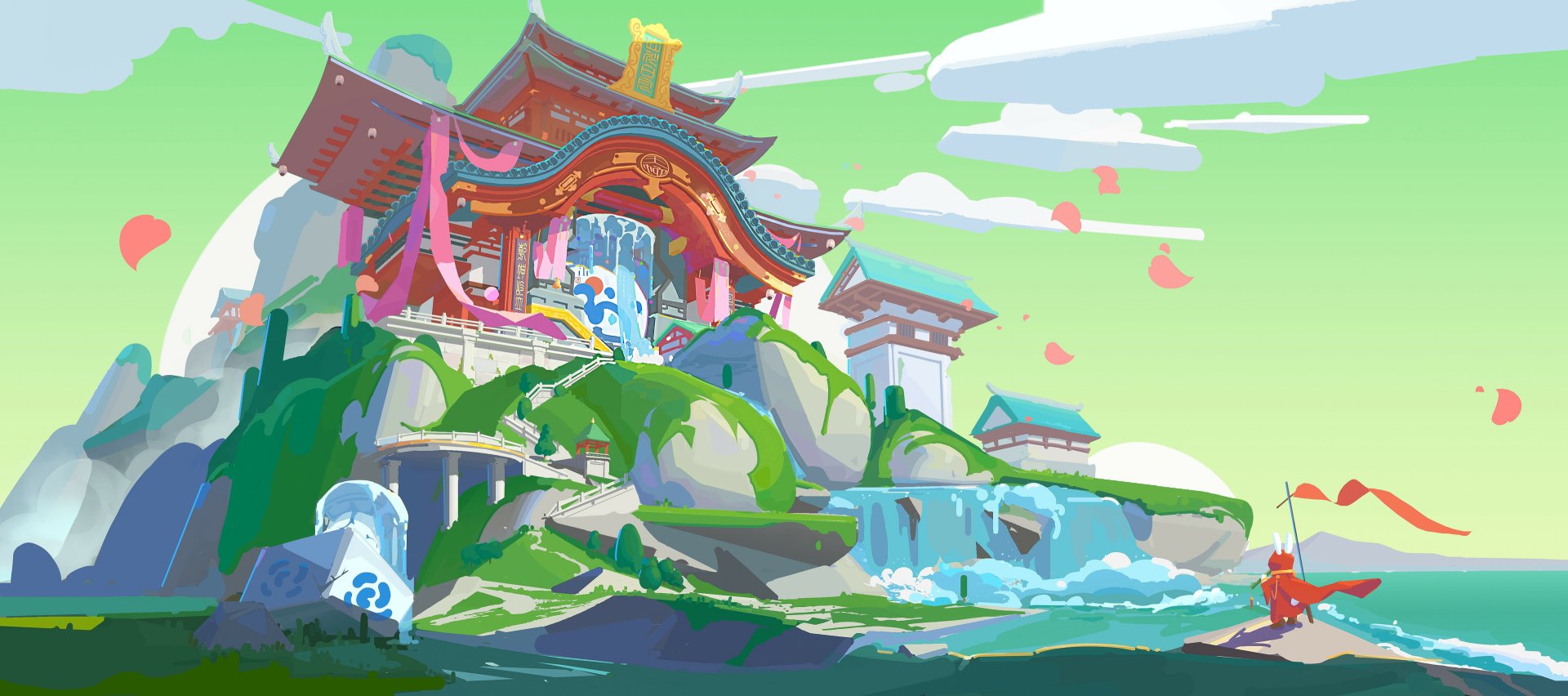 Download Fantasy Temple HD Wallpaper by Scalpel | 3840x1703 | Wallpaper ...