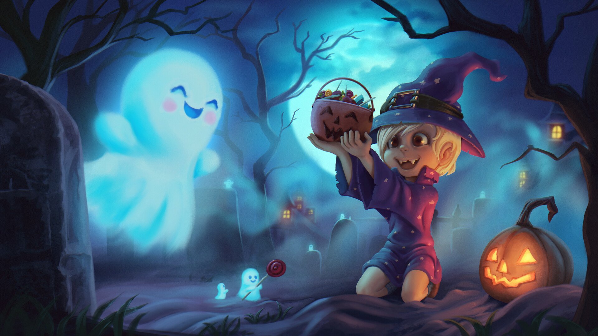 Download Ghost Child Holiday Halloween HD Wallpaper by Arne R