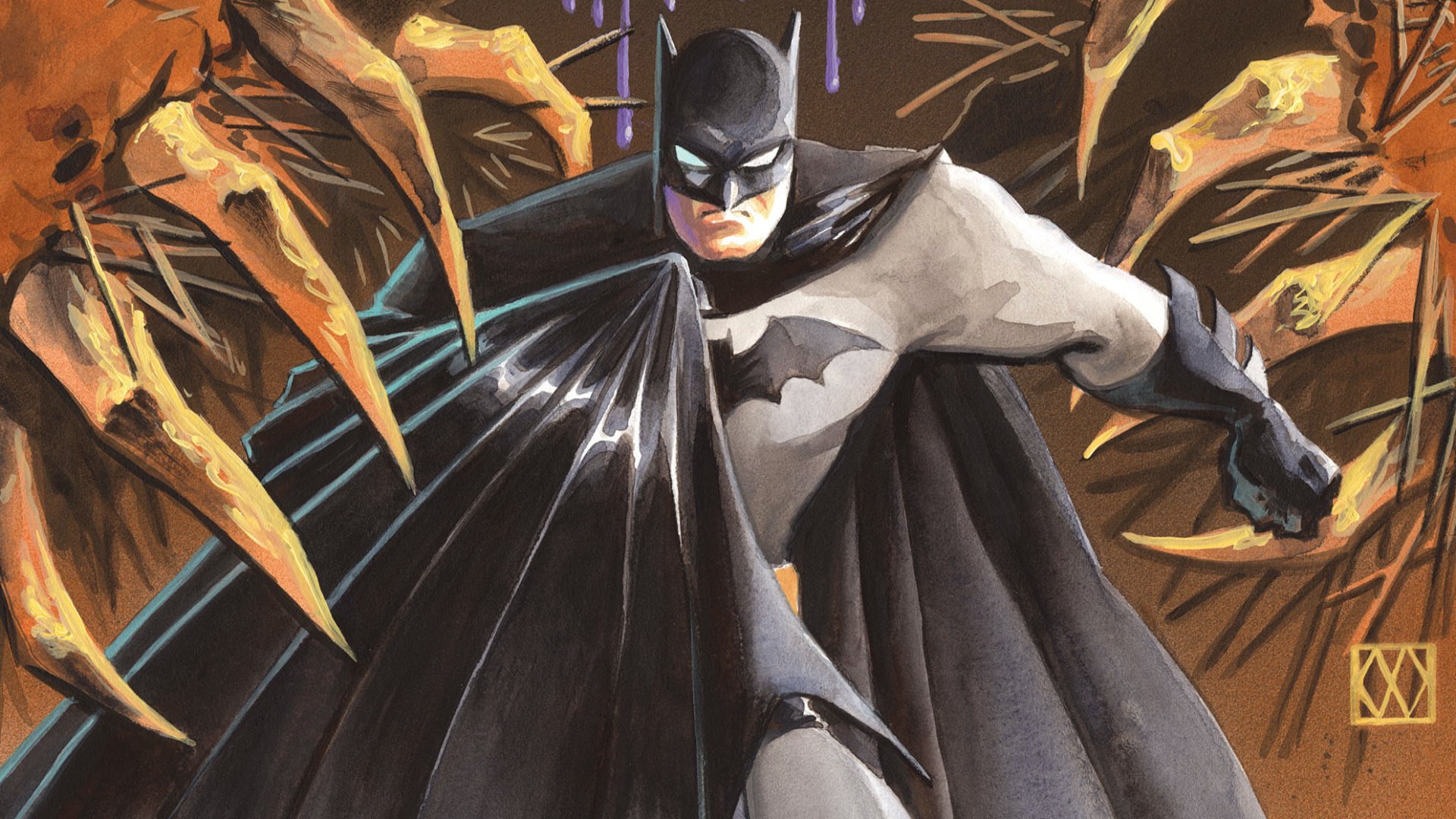 Download Comic Batman HD Wallpaper by Matt Wagner | 1987x1118 ...