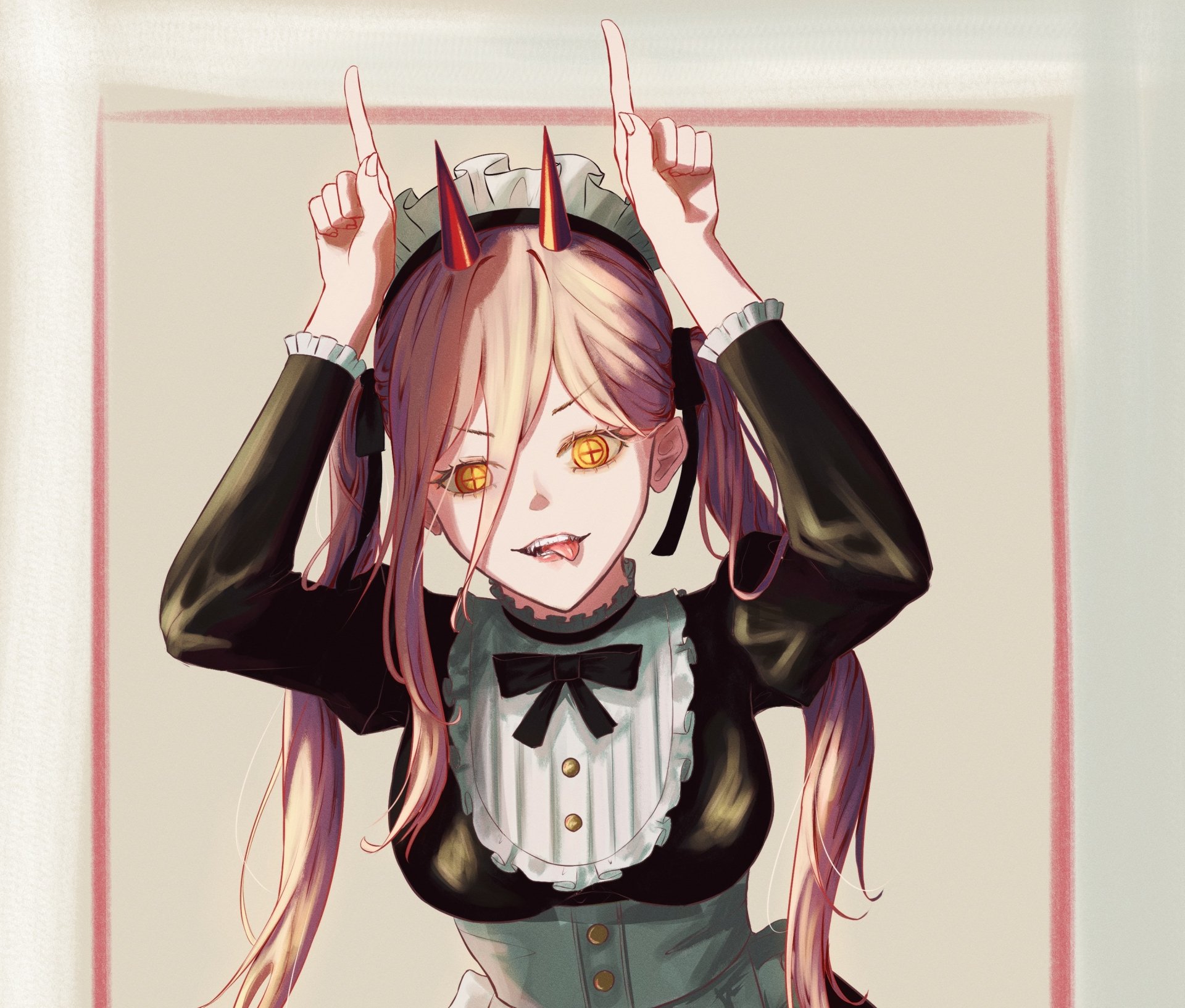 Power Maid: Chainsaw Man 2K Quad HD Wallpaper by 馴鹿にゃむ