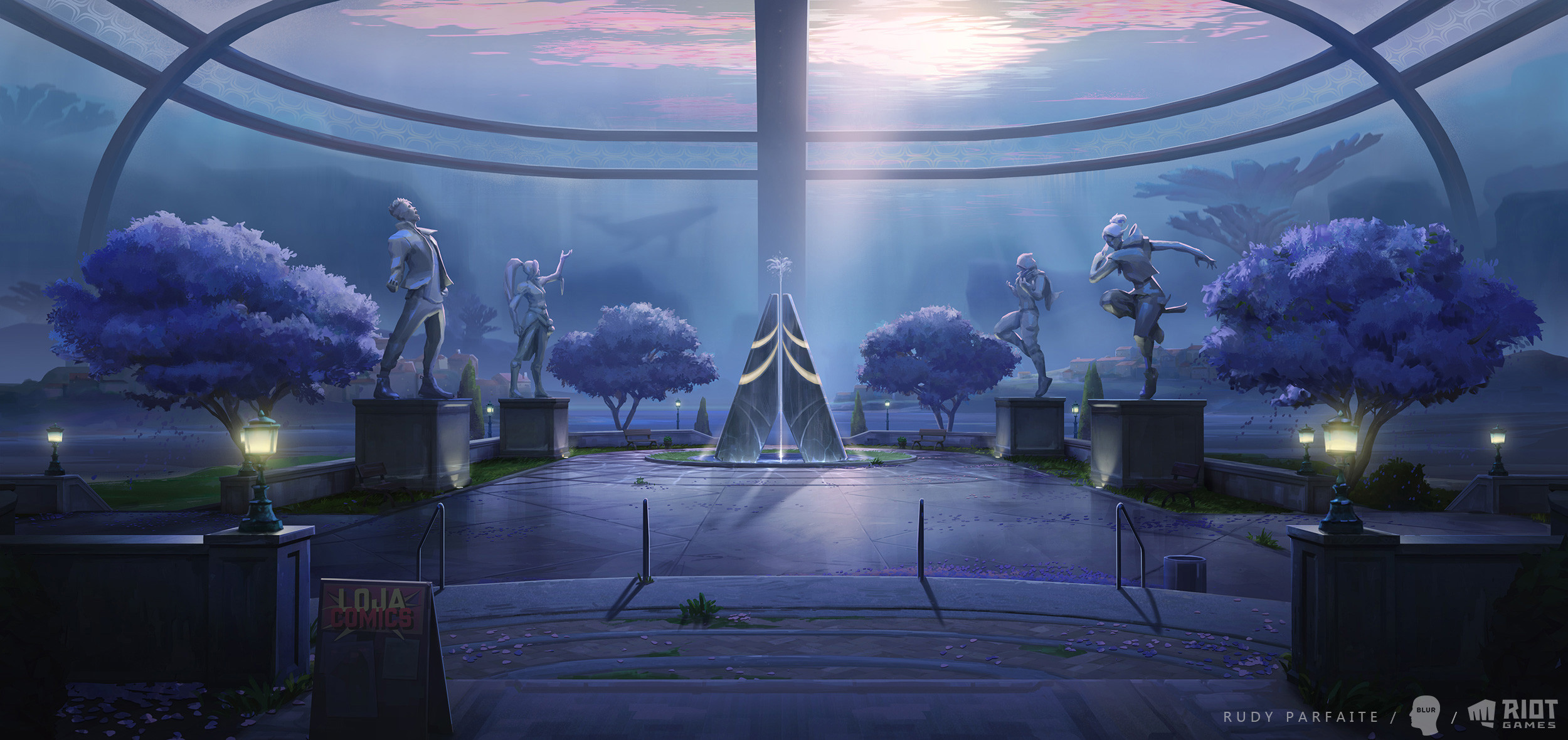 Valorant HD Wallpaper: Epic Video Game Arena Showcase by Rudy Parfaite