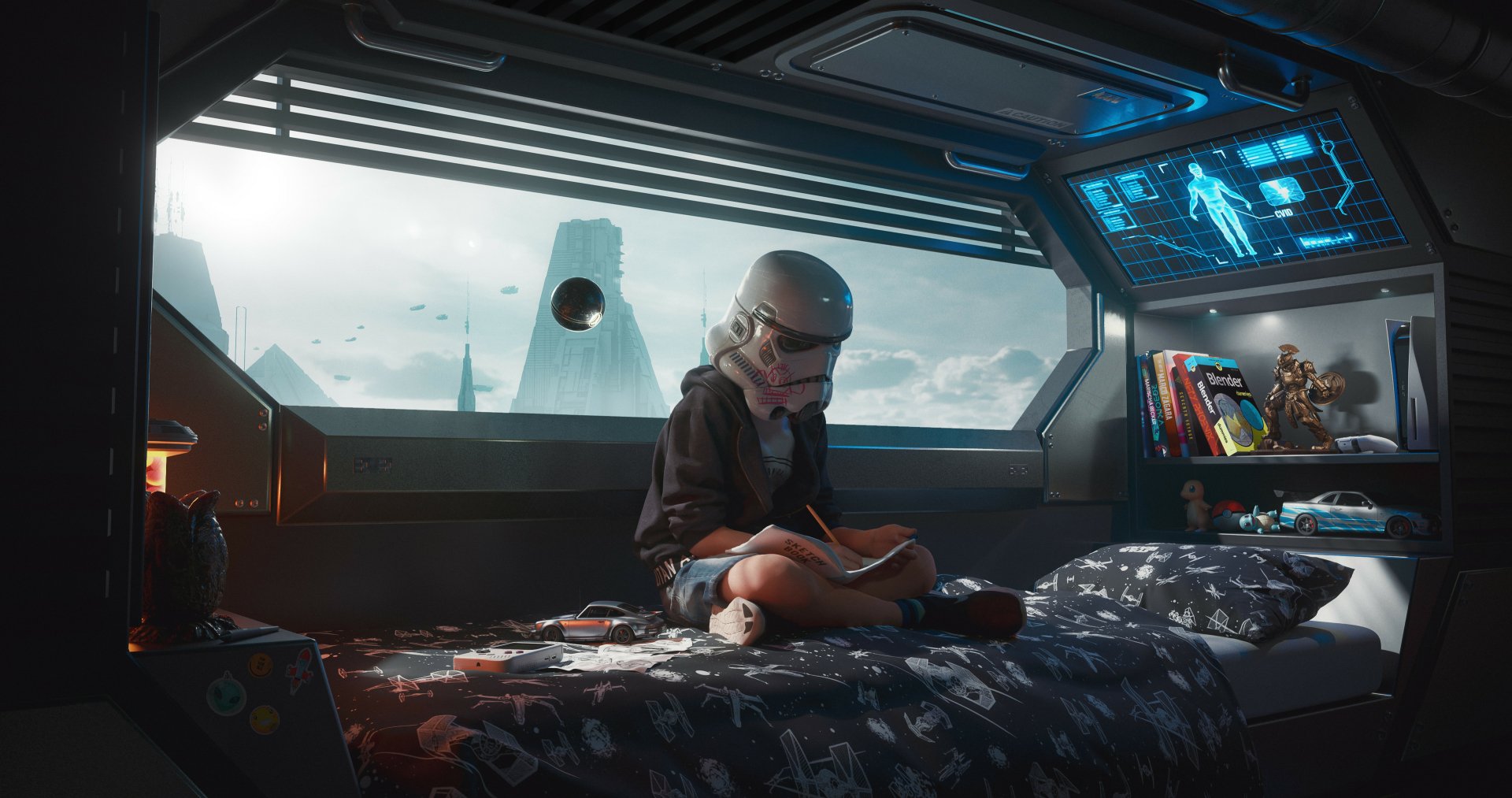 Futuristic Dreams: A Child’s Sci-Fi Sanctuary in HD by Shaun Jonas ...