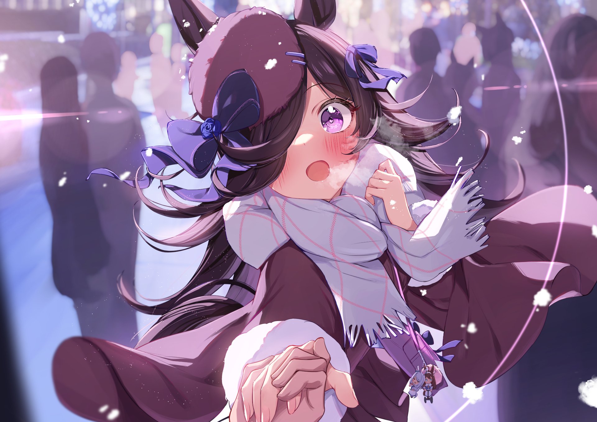 Rice Shower's Winter Glow — Uma Musume: Pretty Derby HD Anime Wallpaper