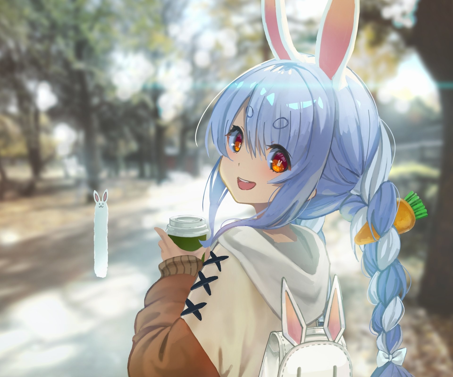 Download Hololive Usada Pekora Anime Virtual Youtuber HD Wallpaper by ...