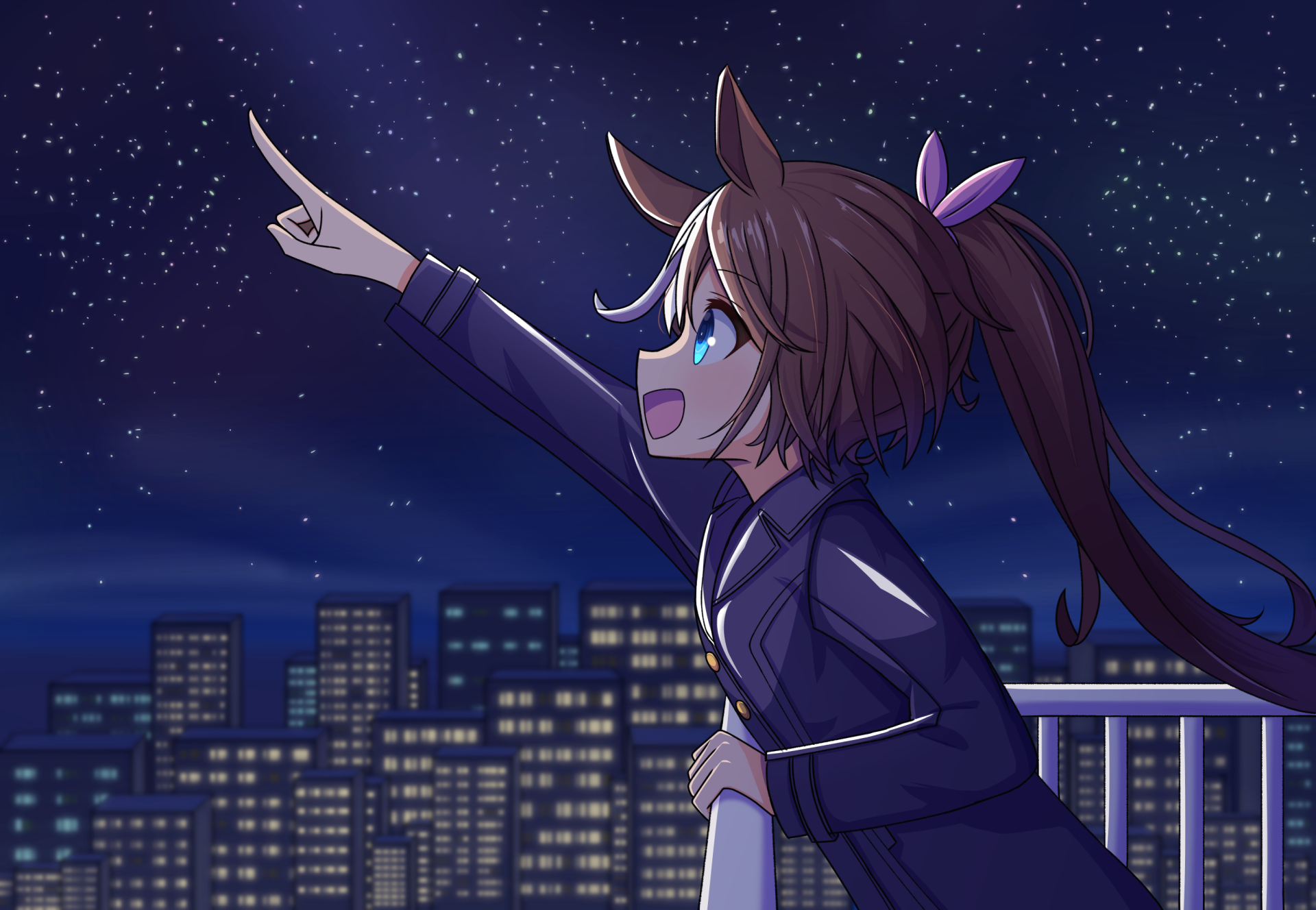 Download Tokai Teio Anime Uma Musume: Pretty Derby HD Wallpaper