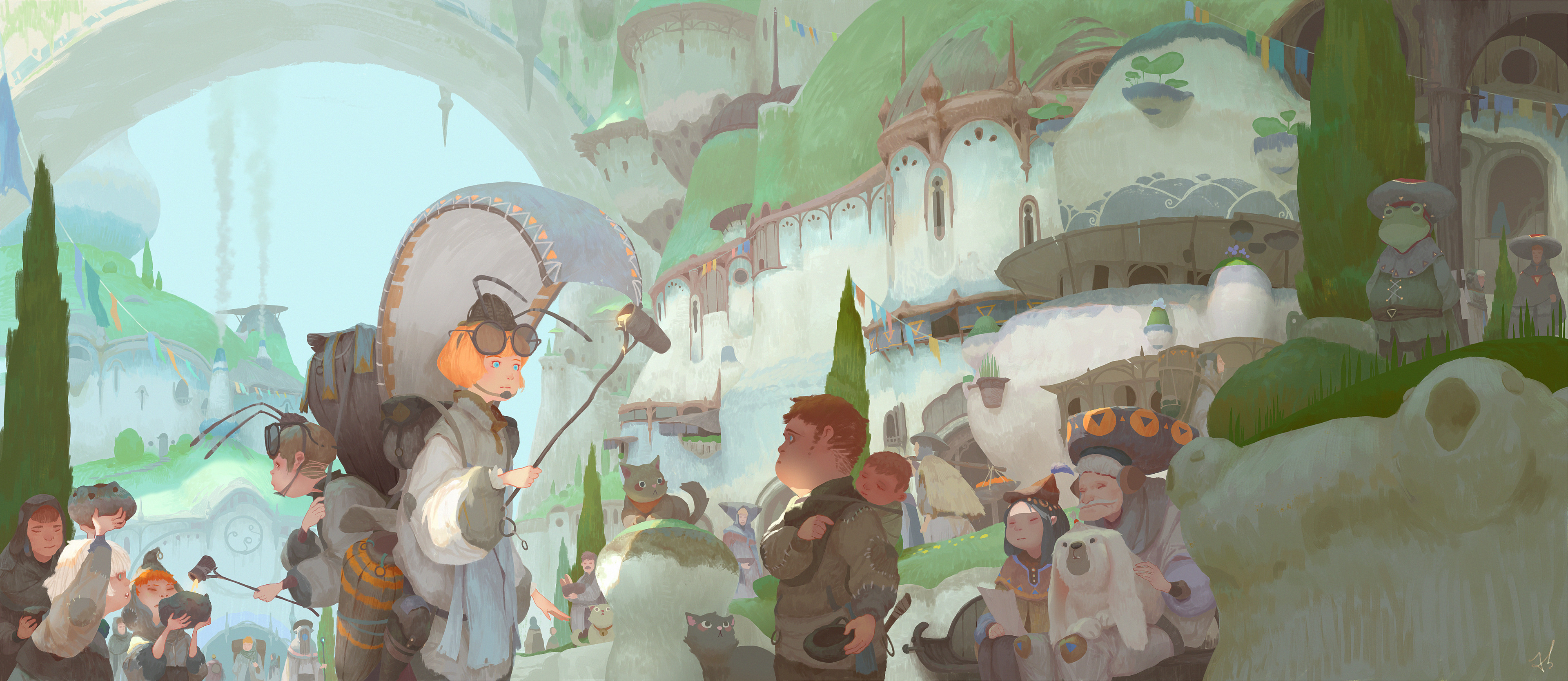 Download Fantasy People HD Wallpaper by Claud Z