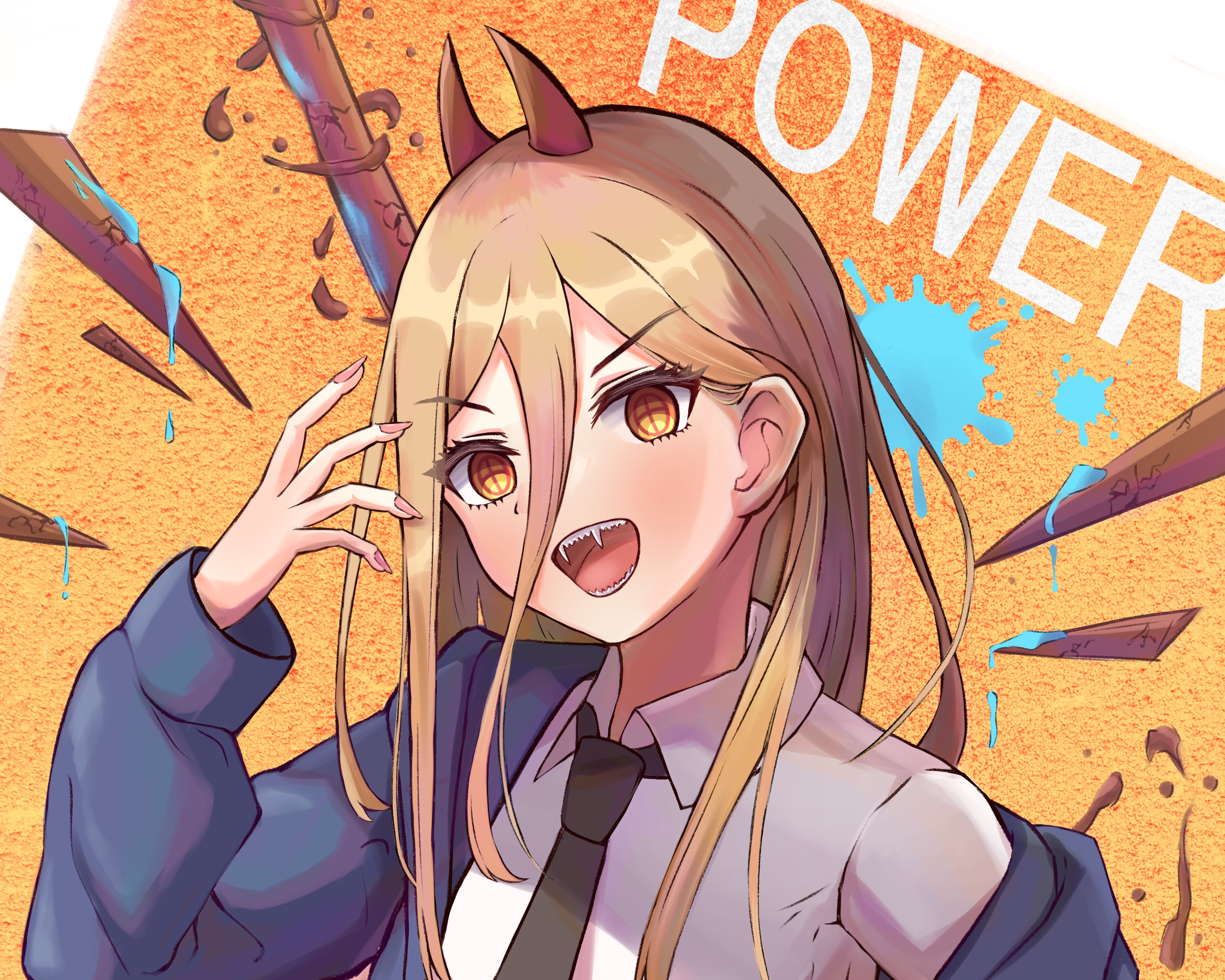 Download Power (Chainsaw Man) Anime Chainsaw Man HD Wallpaper by さんぐりあ