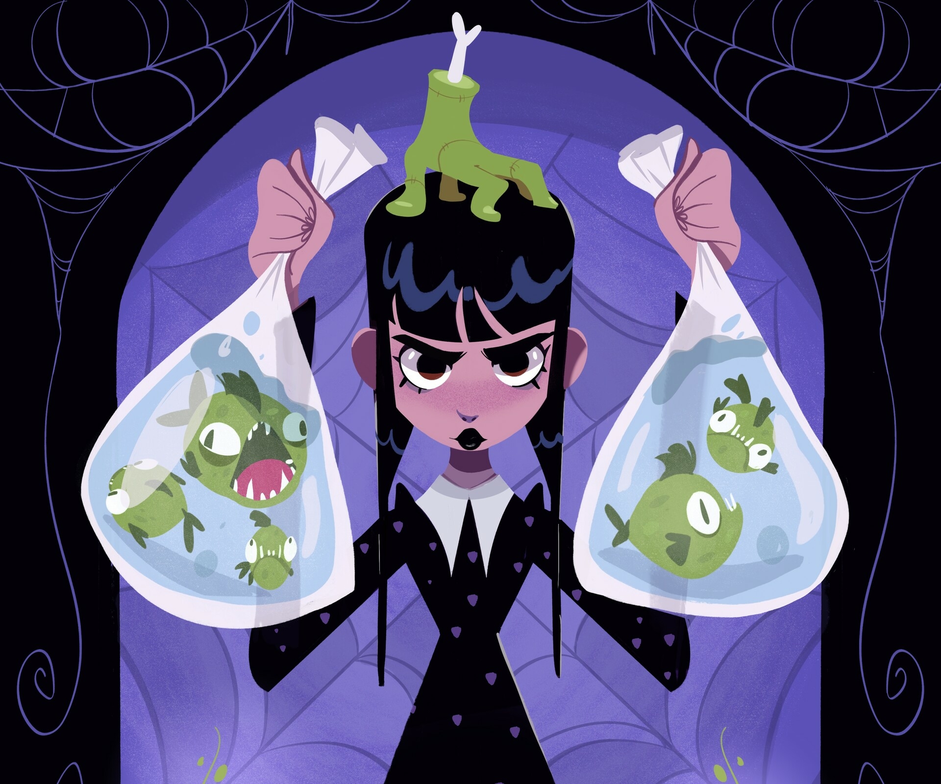 Download Wednesday Addams TV Show Wednesday HD Wallpaper by Deborah ...
