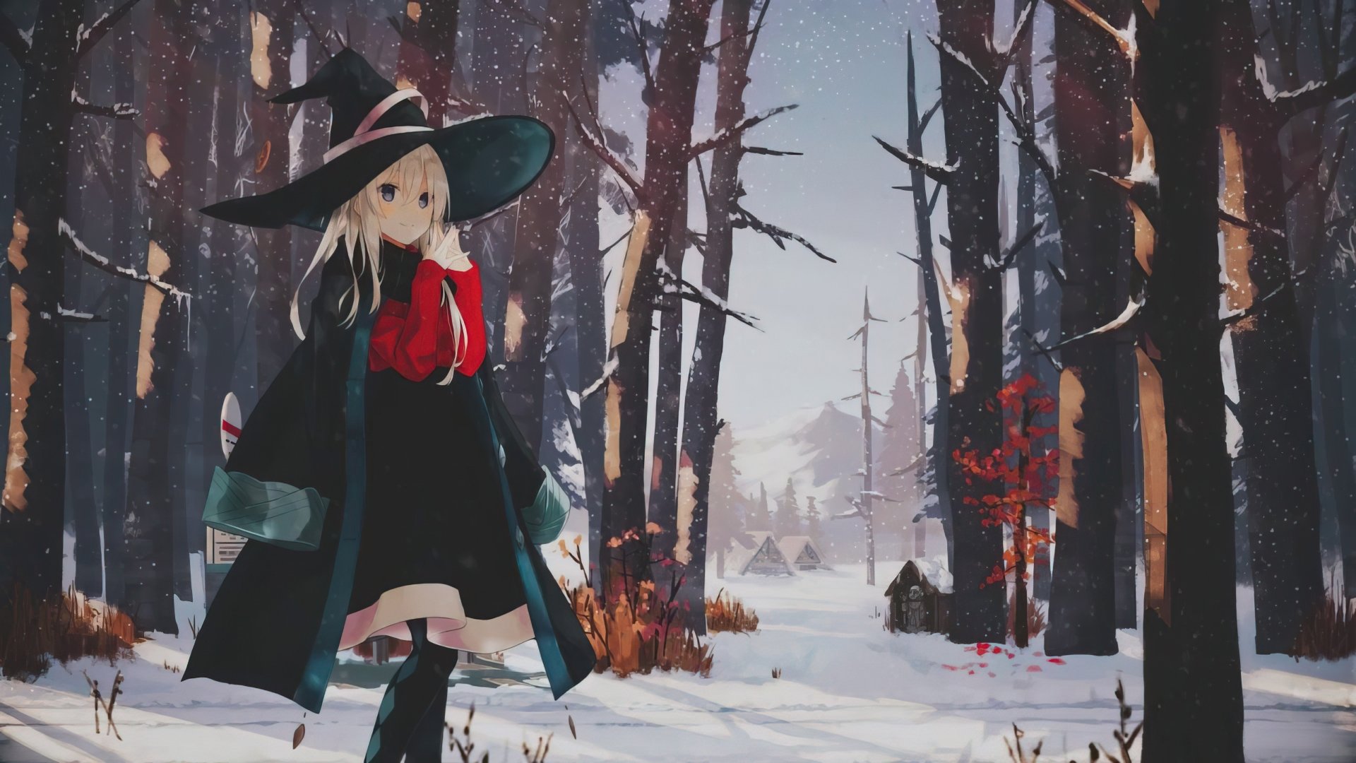 Wandering Witch Elaina — Winter 5K Anime Wallpaper