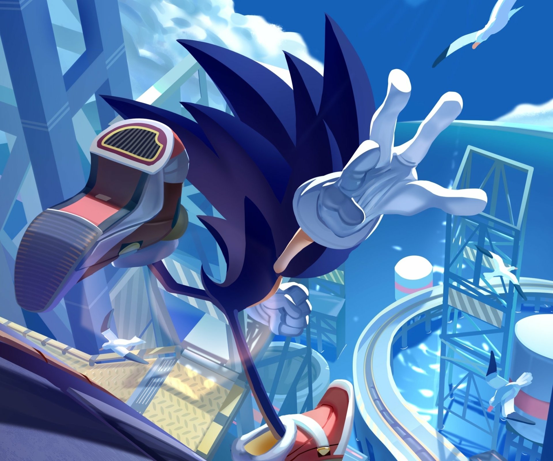 Sonic the Hedgehog HD Wallpaper – Dynamic Speed and Action in Gaming by ...