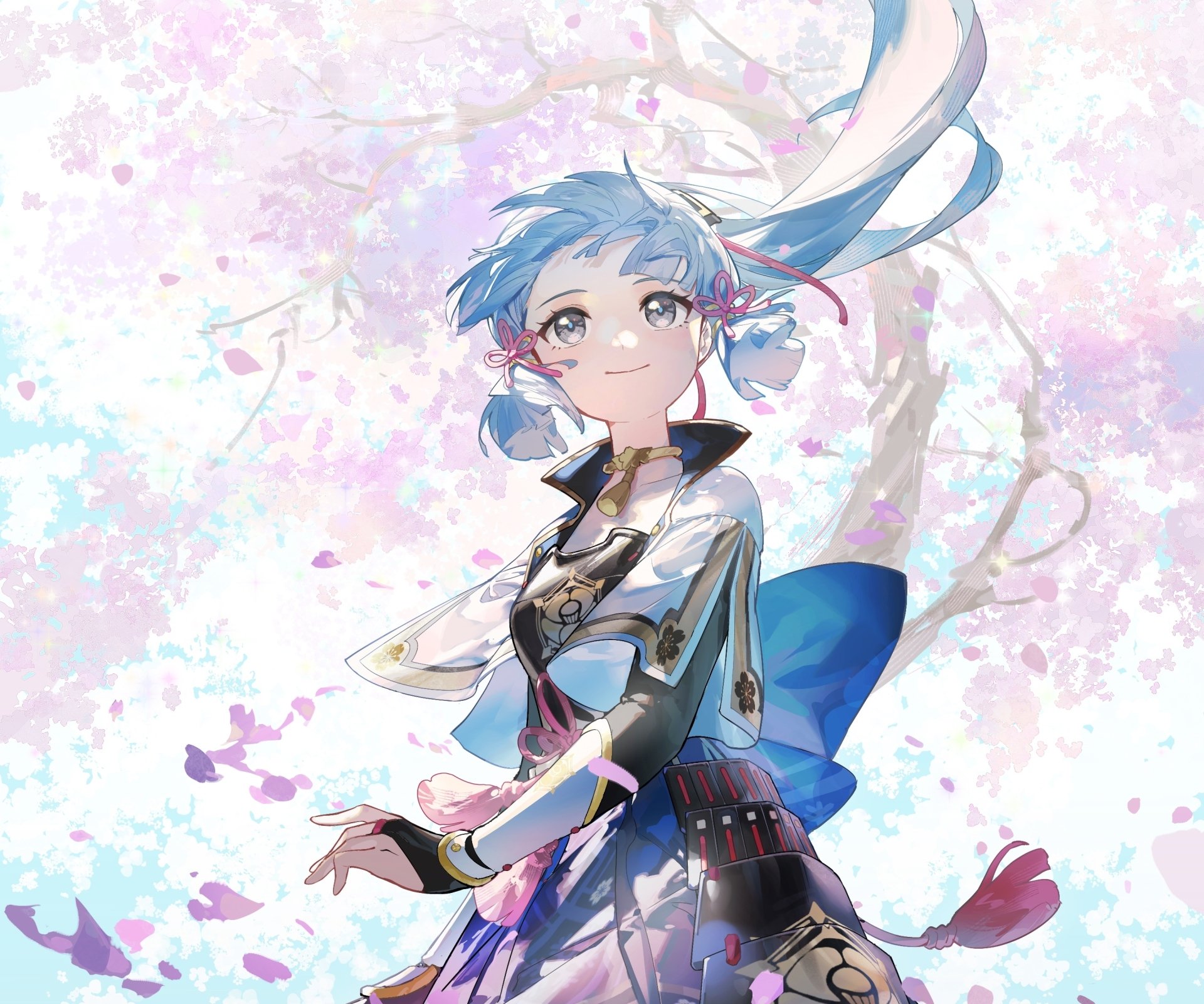 Kamisato Ayaka HD Wallpaper – Elegant Genshin Impact Visuals by Yujiu1