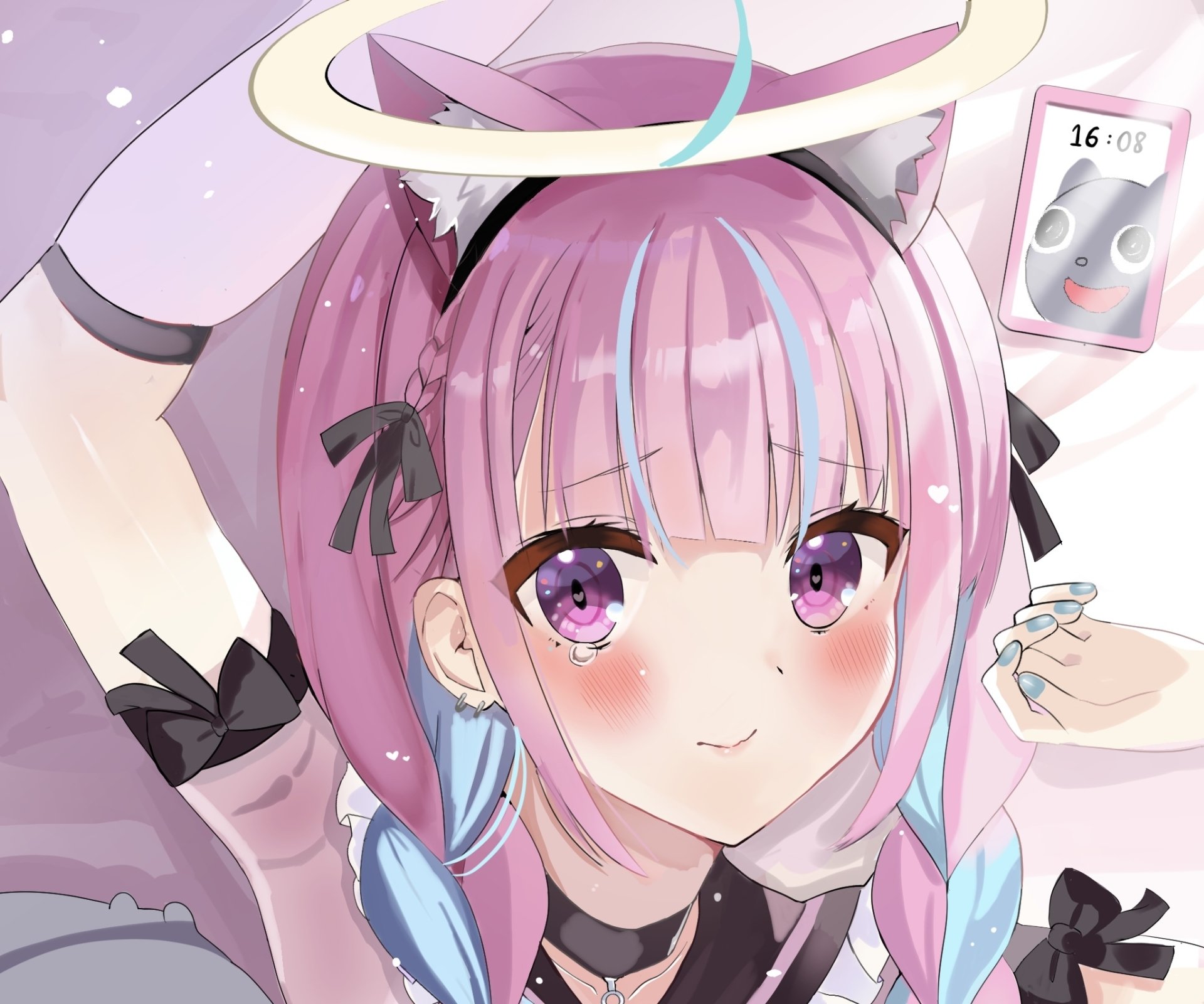 Minato Aqua HD Wallpaper – Vibrant Hololive Virtual Youtuber Art by ...