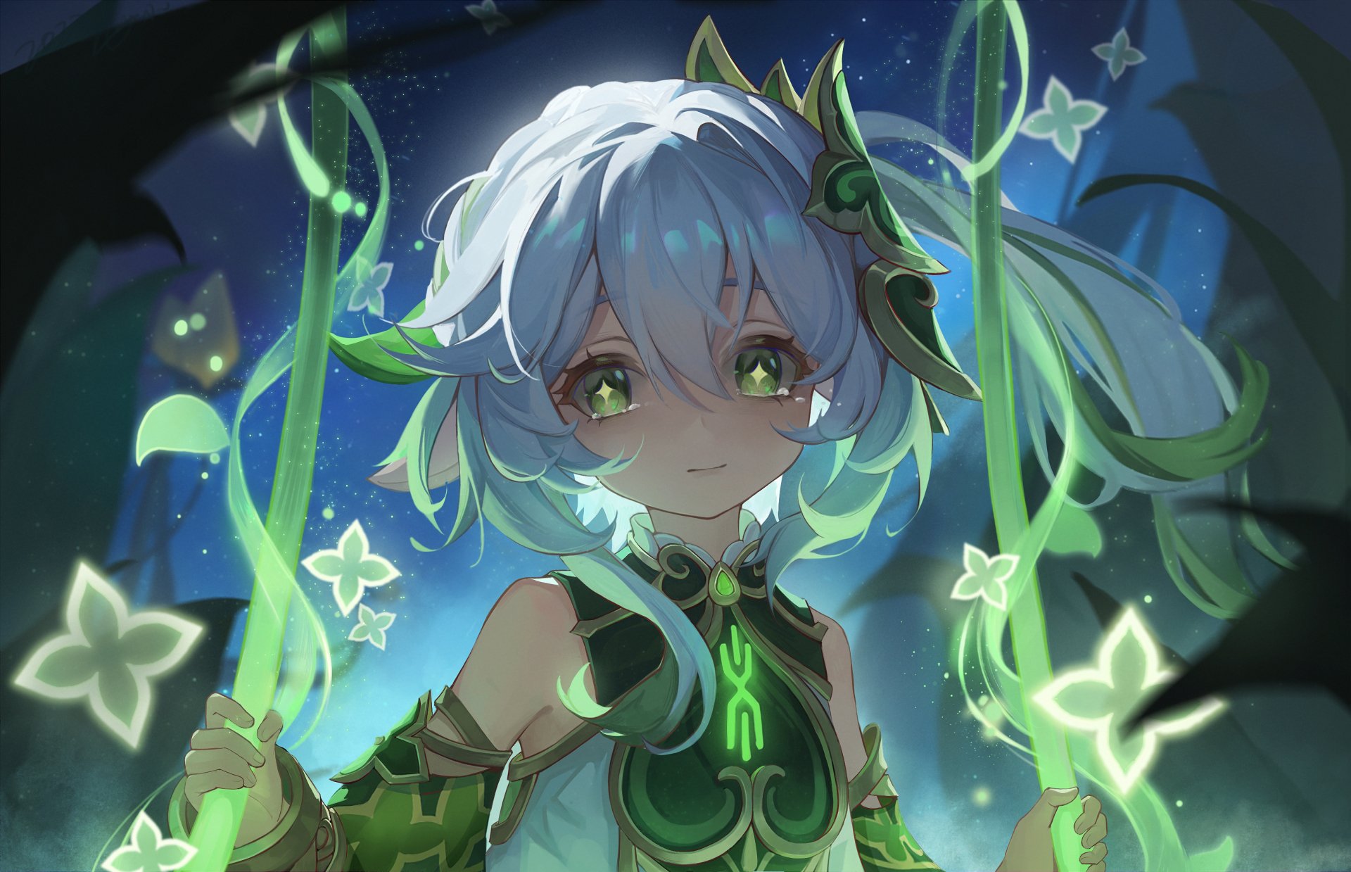 Nahida Enchants: Stunning Genshin Impact HD Video Game Wallpaper by 凪水