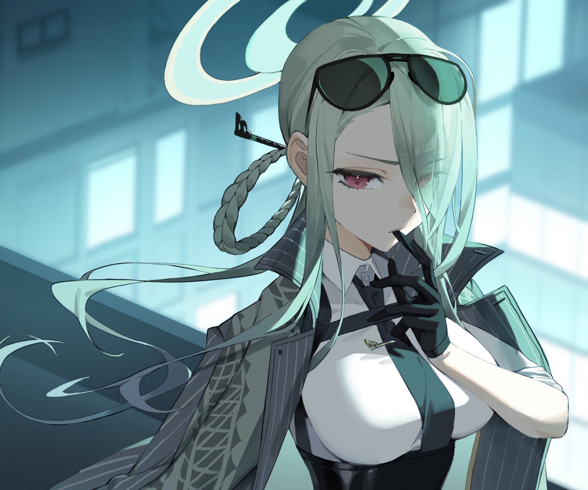 Download Mina (Blue Archive) Video Game Blue Archive HD Wallpaper