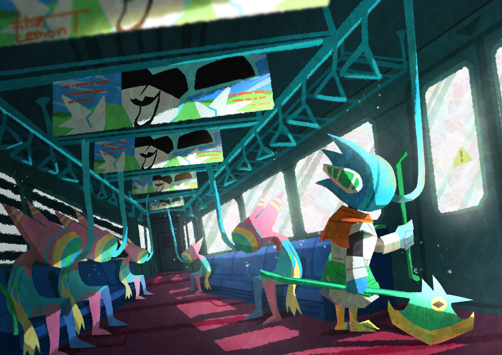 Berdly’s 4K Adventure: High-Def Deltarune Video Game Wallpaper by 綿野レモンT