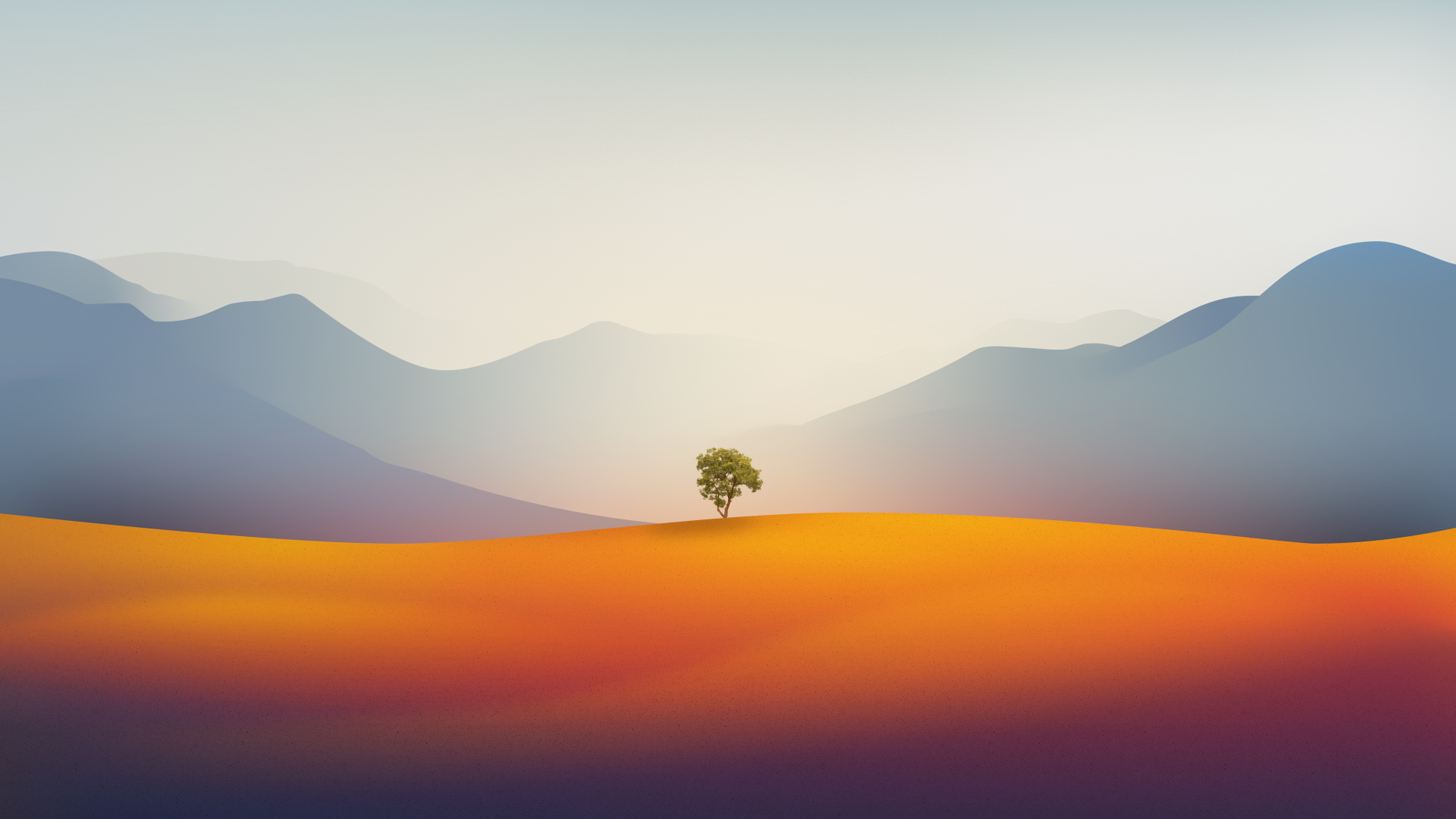 Solitary Tree in Golden Dunes — 5K Ultra HD Artistic Landscape ...