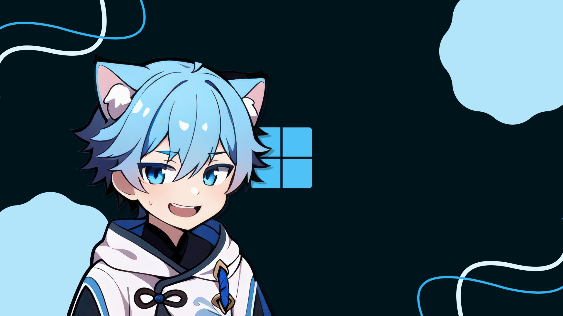 Chibi Neko Windows 11 - Kitty Monday #001 by bellproton