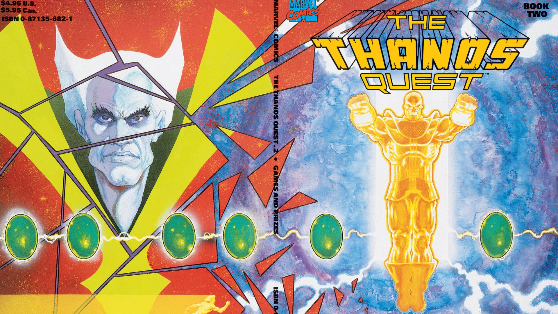 Download Comic The Thanos Quest 4k Ultra HD Wallpaper