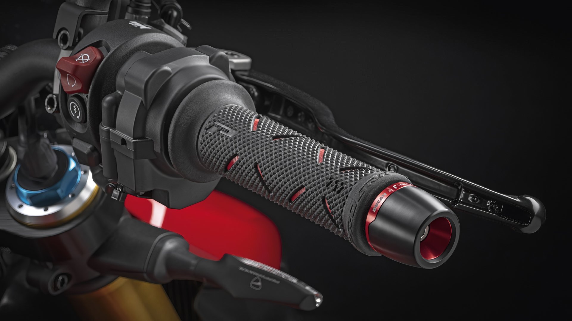 Ducati Streetfighter V4 Motorcycle Handlebar Detail - HD Wallpaper