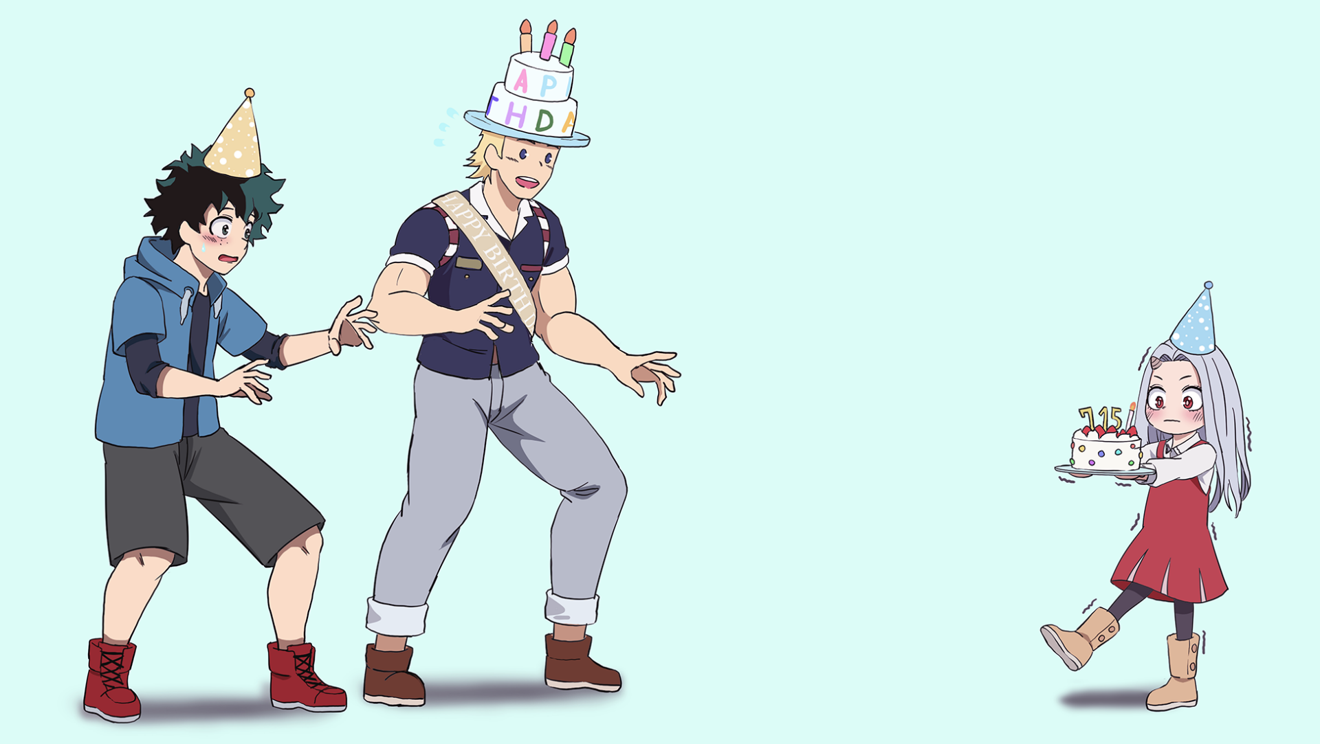 My Hero Academia HD Wallpaper: Eri, Mirio & Izuku's Birthday ...