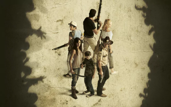 The Walking Dead HD Wallpaper - Iconic Cast Lineup