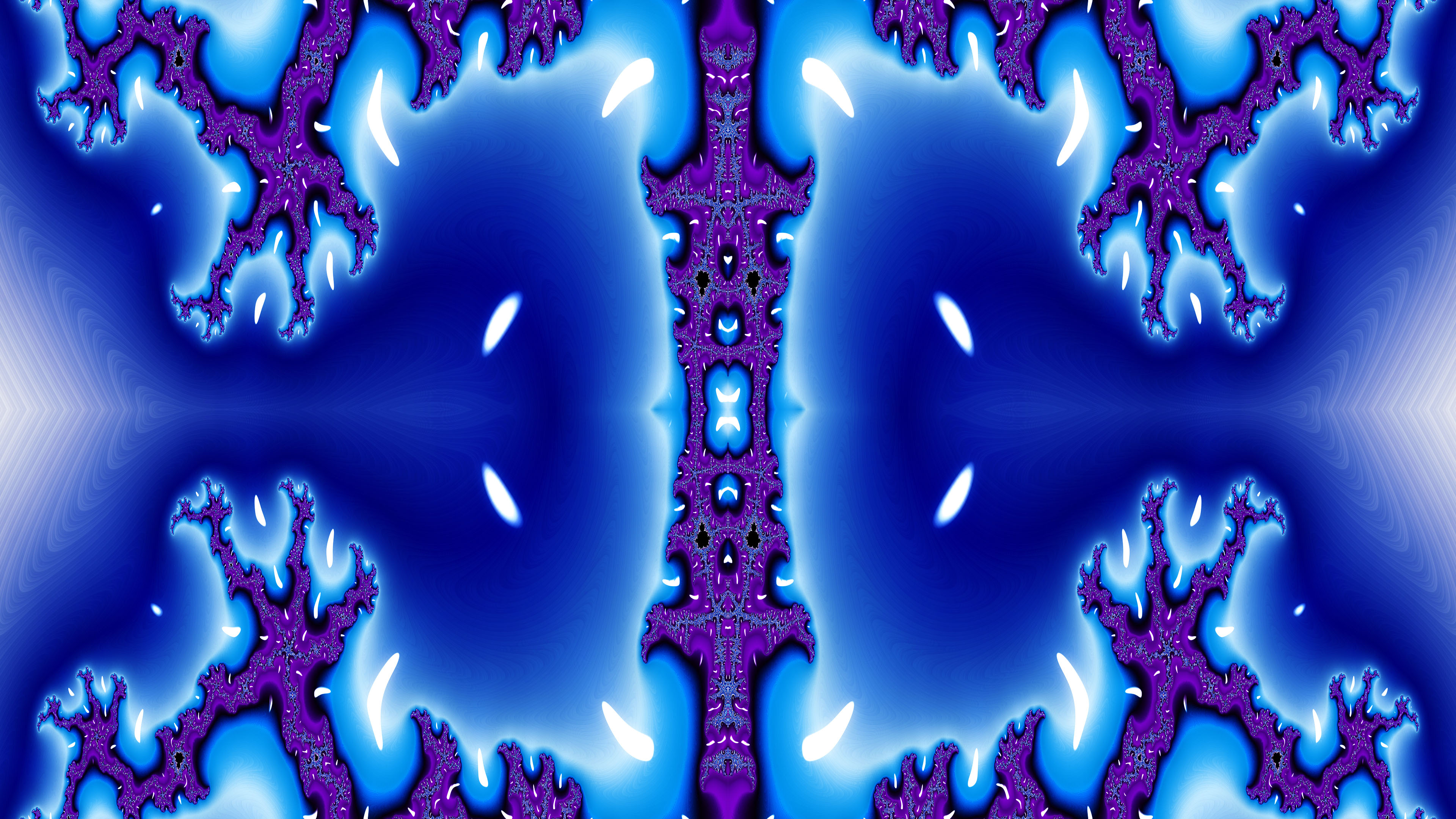 Trippy Fractal Art 4K desktop Wallpaper by Dr-Pen