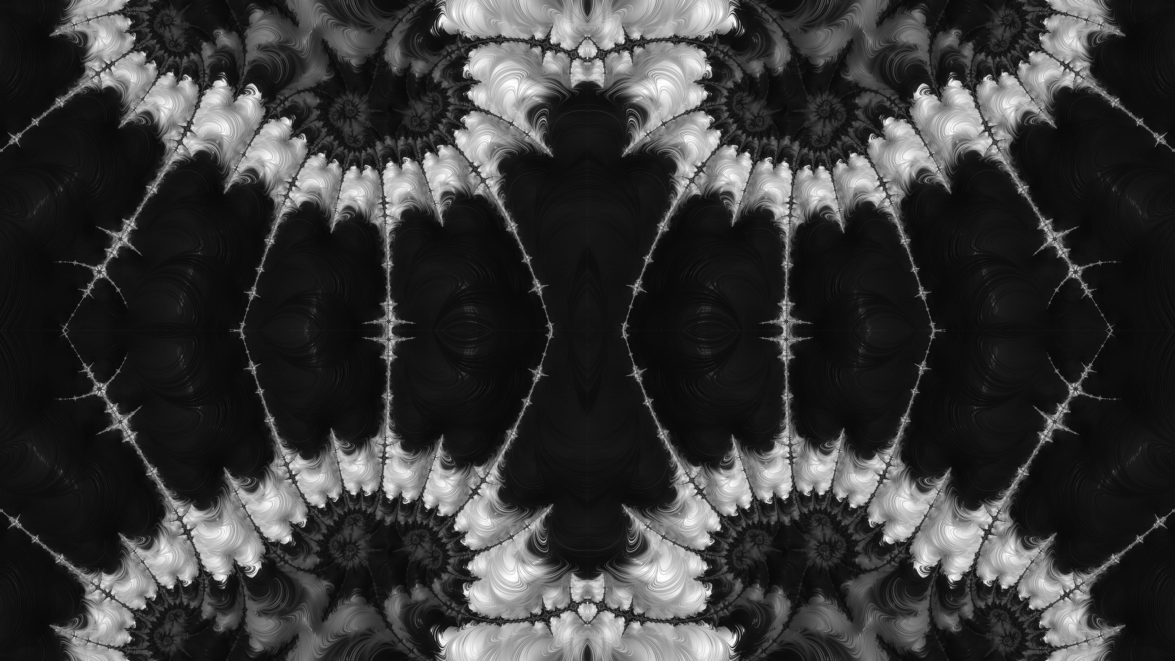 Trippy Fractal Art 4K desktop Wallpaper by Dr-Pen