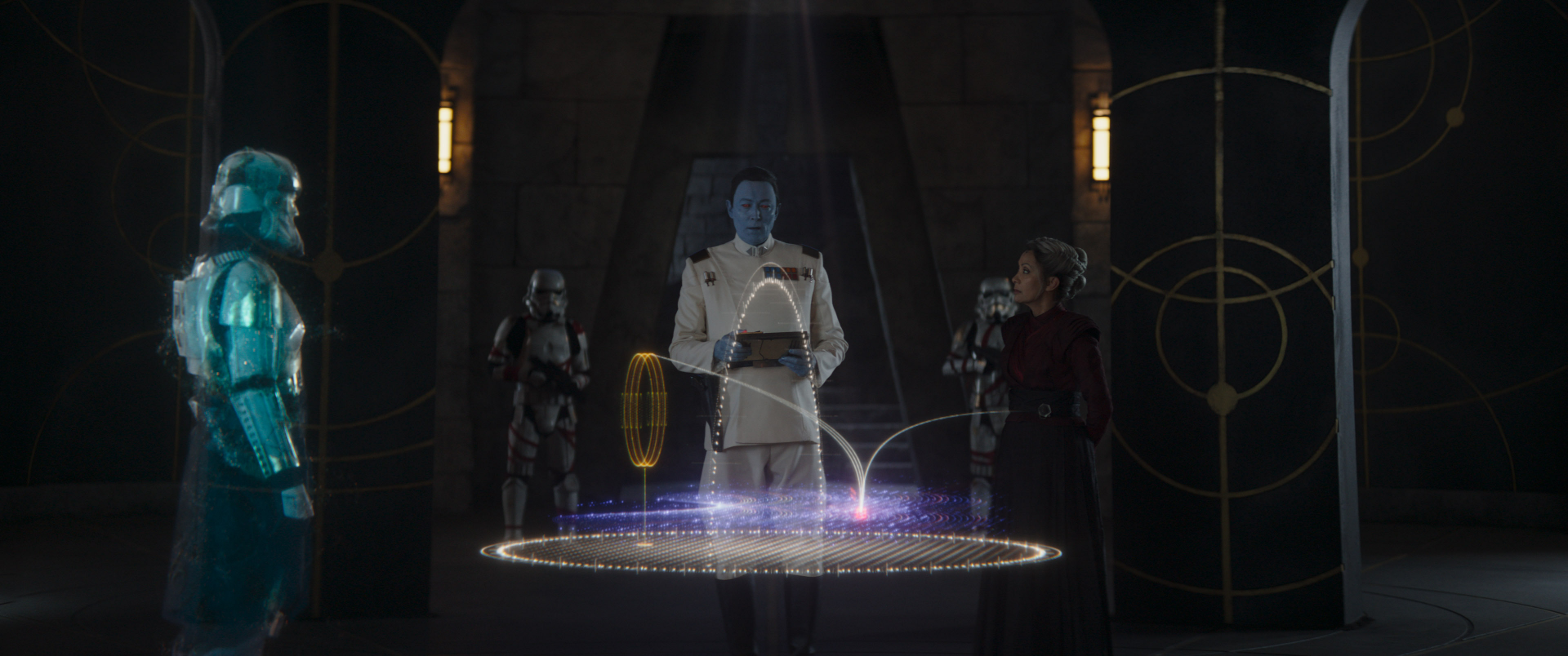 Ahsoka and Grand Admiral Thrawn HD Wallpaper