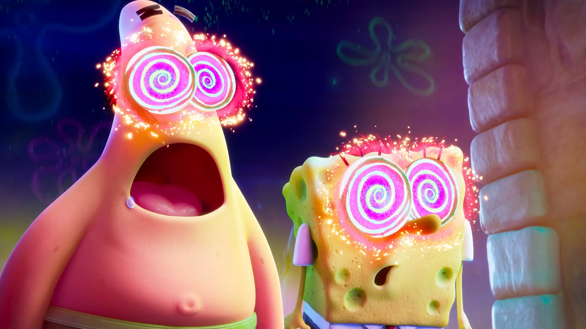 Hypnotized SpongeBob and Patrick HD Wallpaper from The SpongeBob Movie