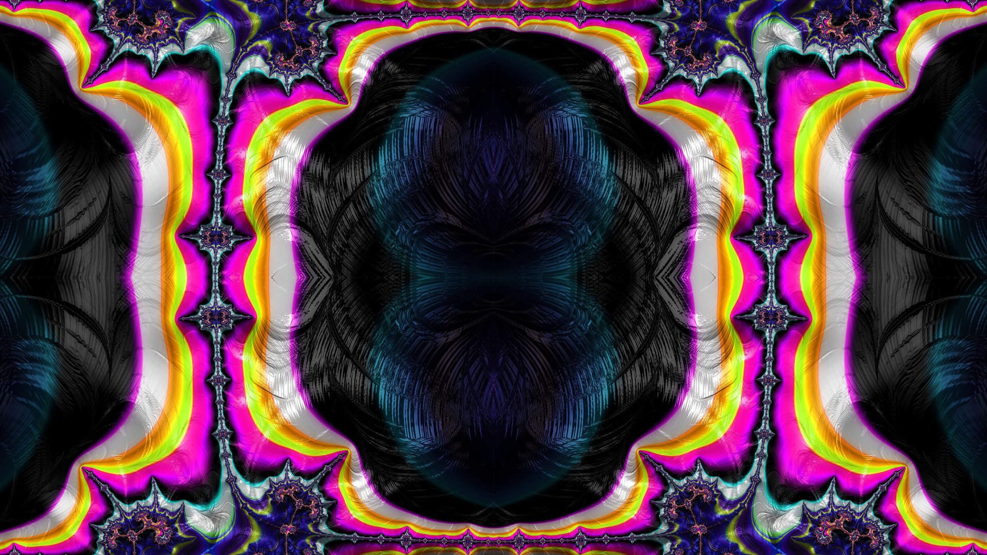 Trippy Psychedelic Fractal Wallpaper by Dr-Pen