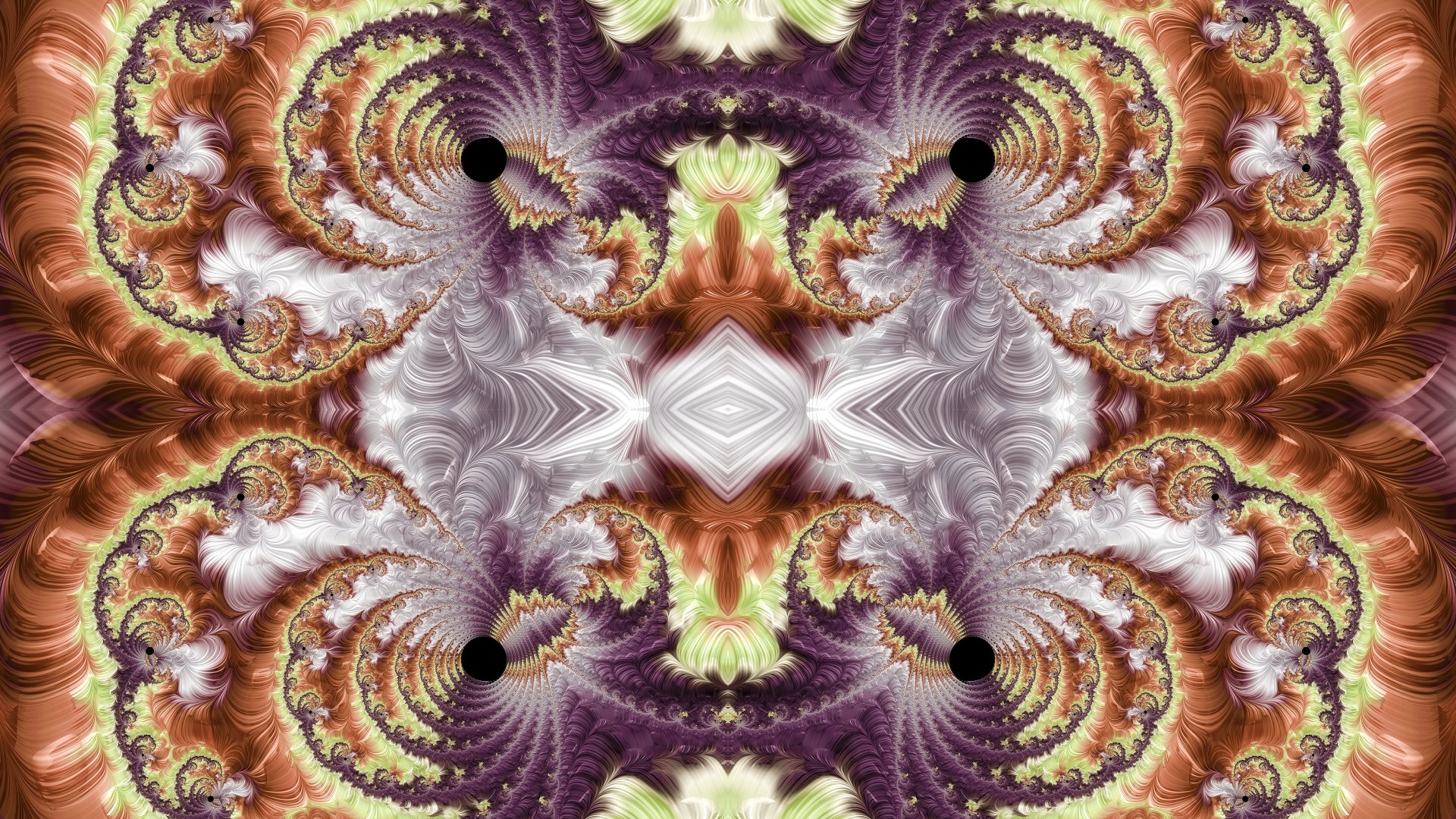 Trippy Psychedelic Fractal Wallpaper - Life Burst by Dr-Pen