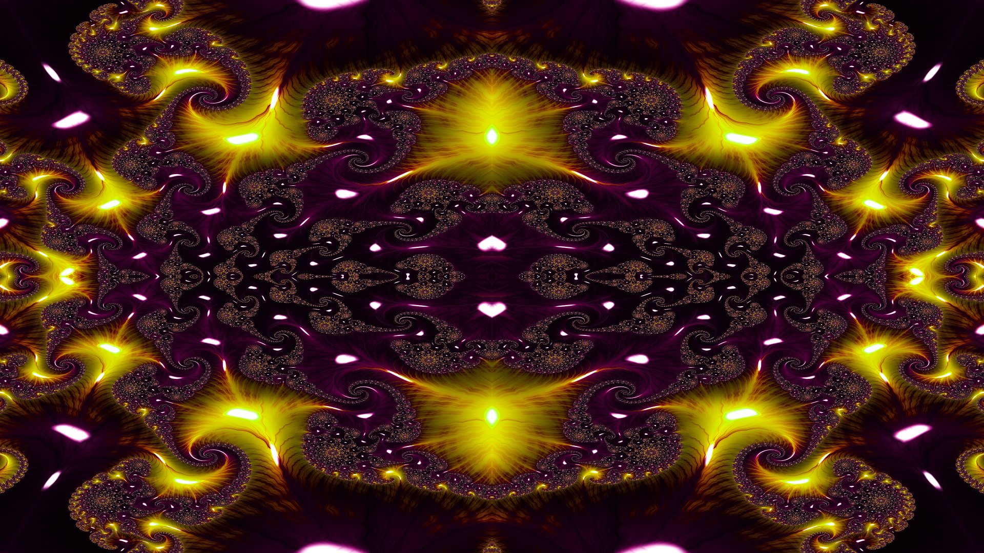 Trippy Psychedelic Fractal Wallpaper by Dr-Pen