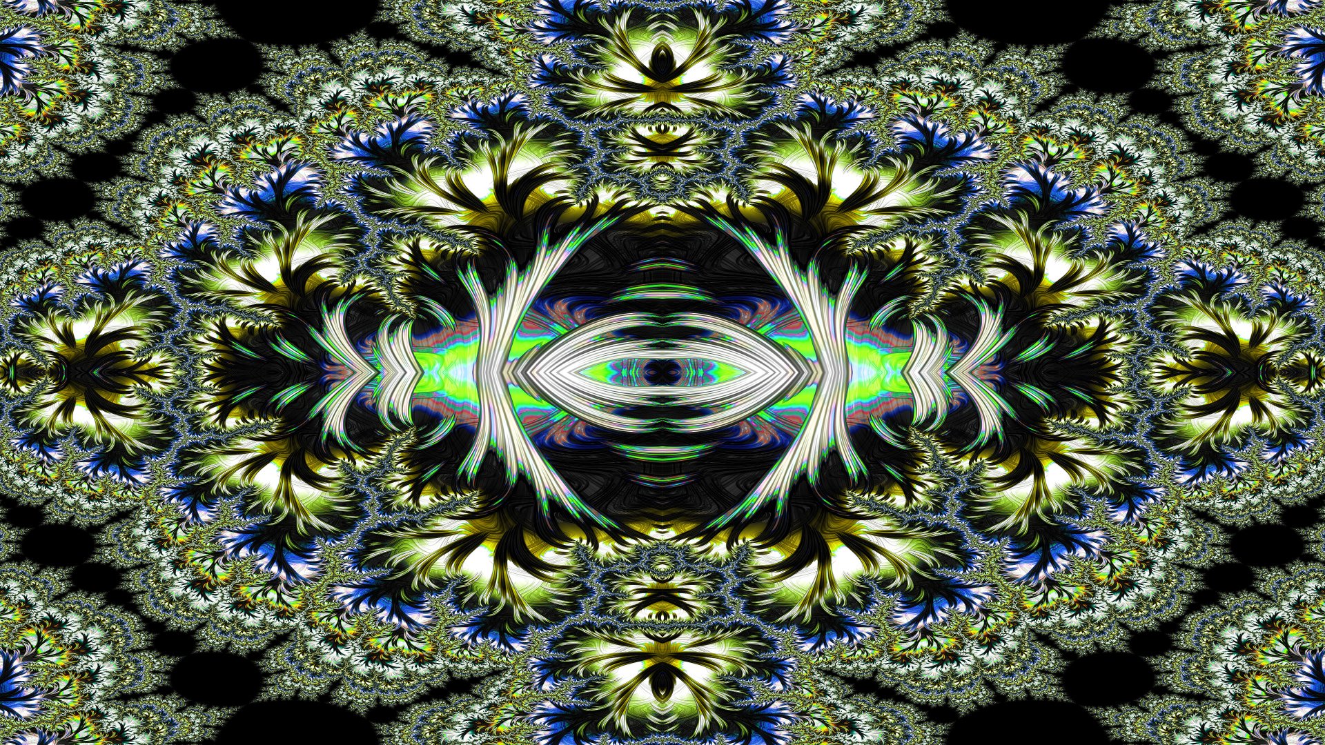 Trippy Psychedelic Fractal Wallpaper by Dr-Pen